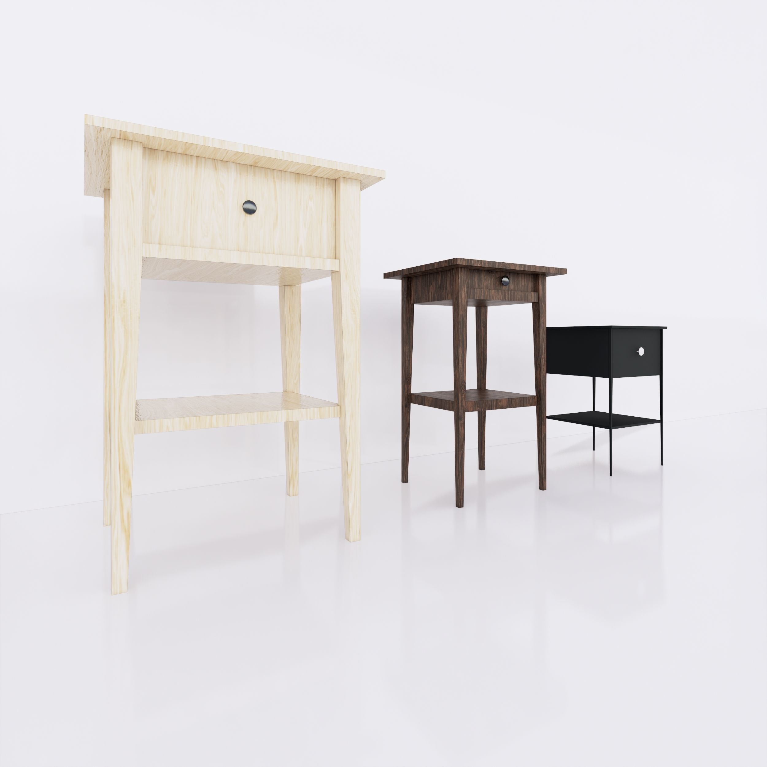 3D Bed Table 1 Hemnes- Full parametric Revit Family free VR / AR / low ...