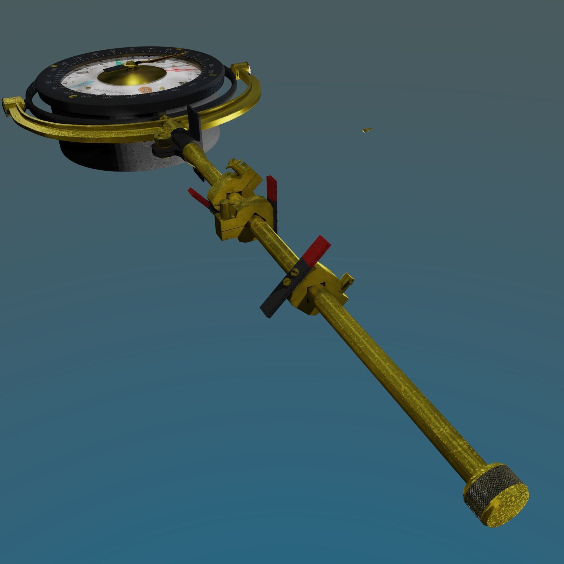 WW1 Aircraft Compass 3D model rigged | CGTrader
