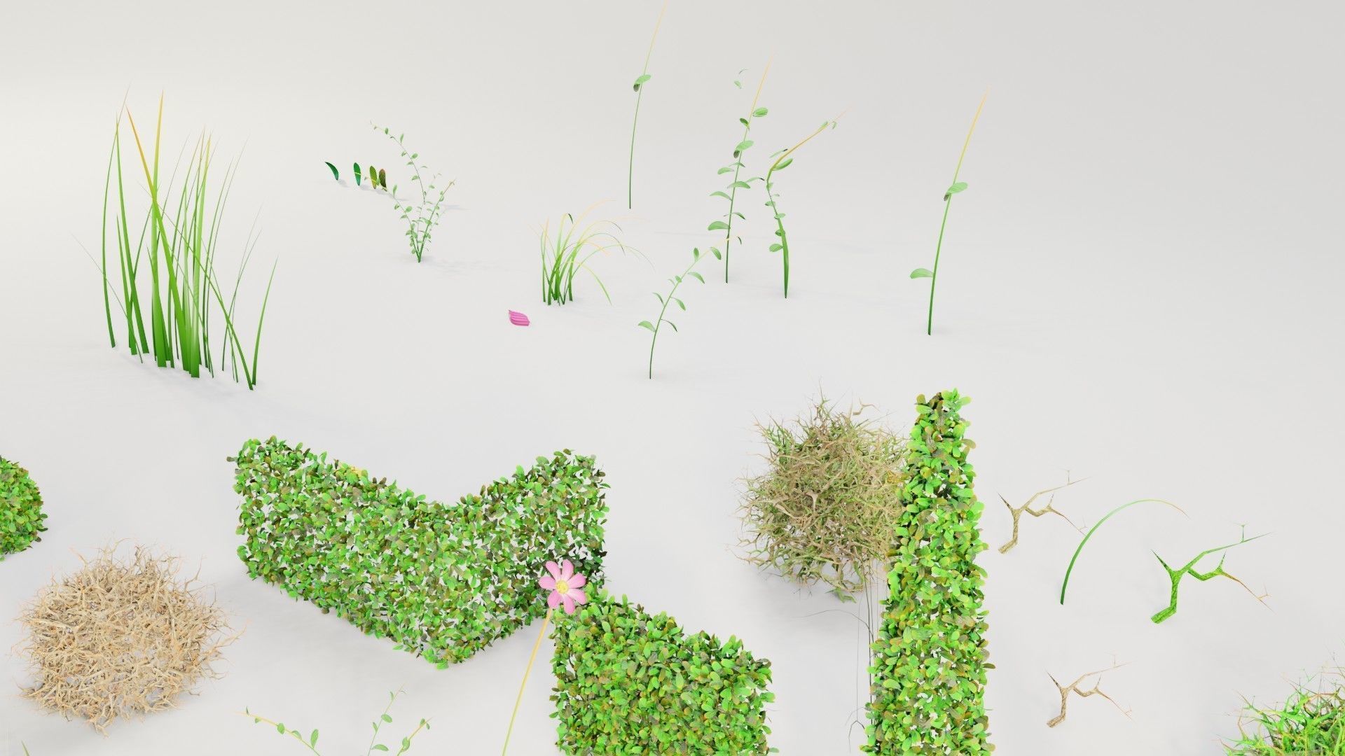 Blender Nature essentials pack 3D model | CGTrader