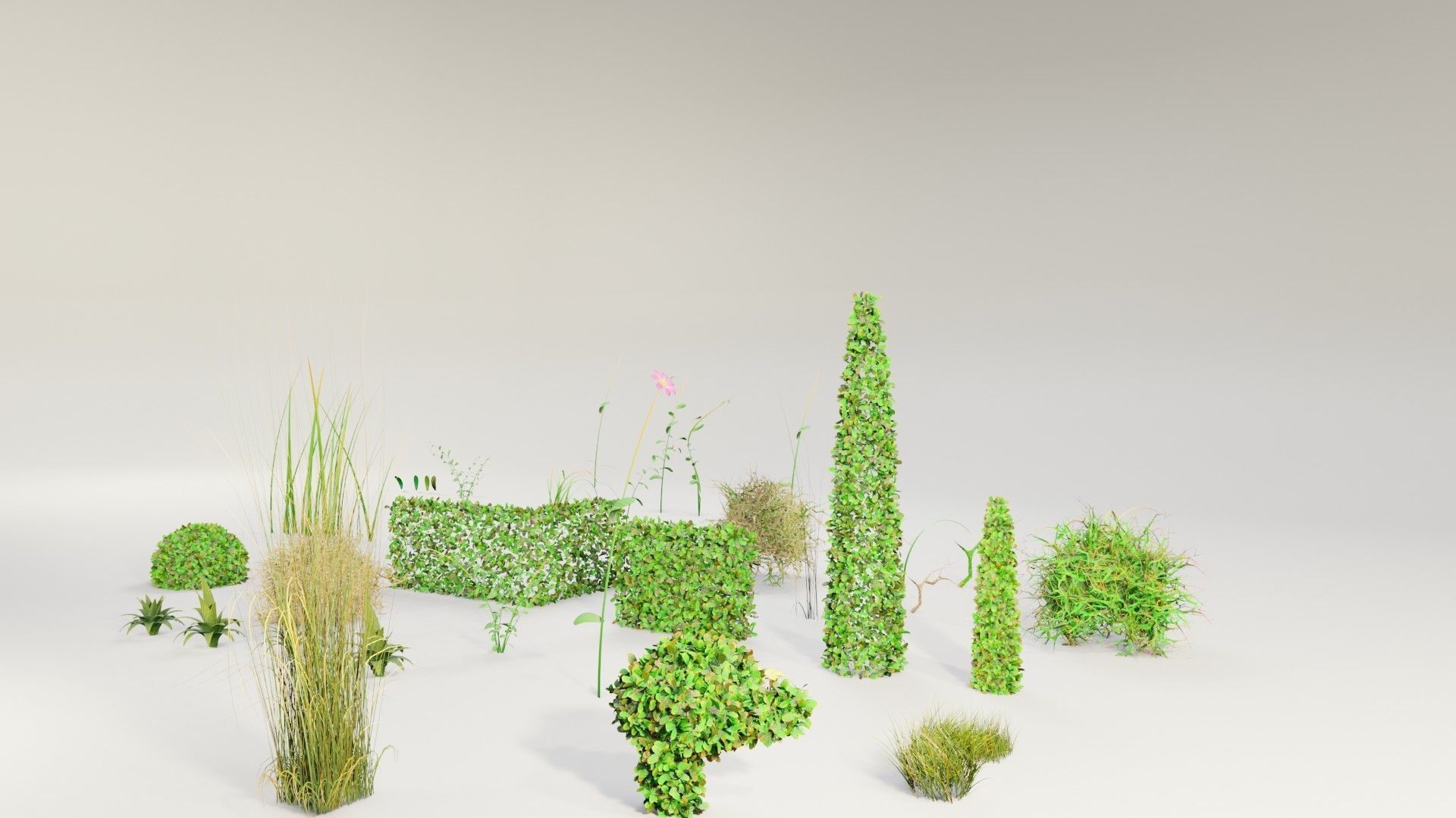 Blender Nature essentials pack 3D model | CGTrader