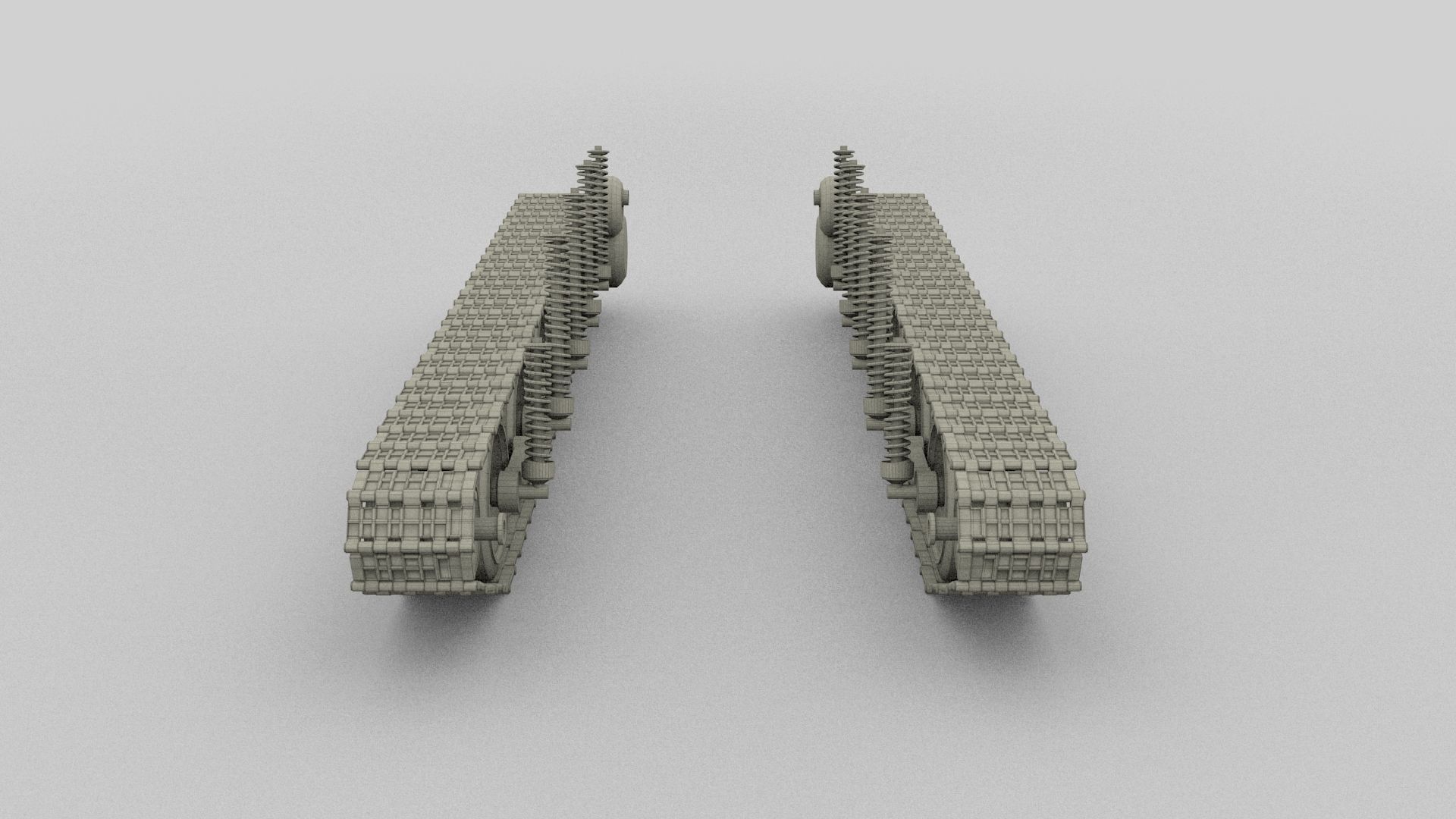 T-34 Tank Tracks and Suspension 3D model | CGTrader