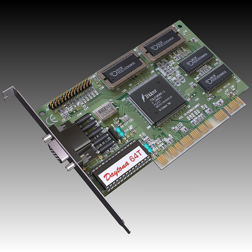 Vintage PCI Video Card 3D Model MAX OBJ 3DS STL WRL WRZ | CGTrader.com