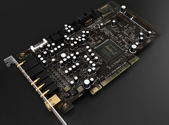 Sound Card 3D Model MAX OBJ 3DS WRL WRZ | CGTrader.com