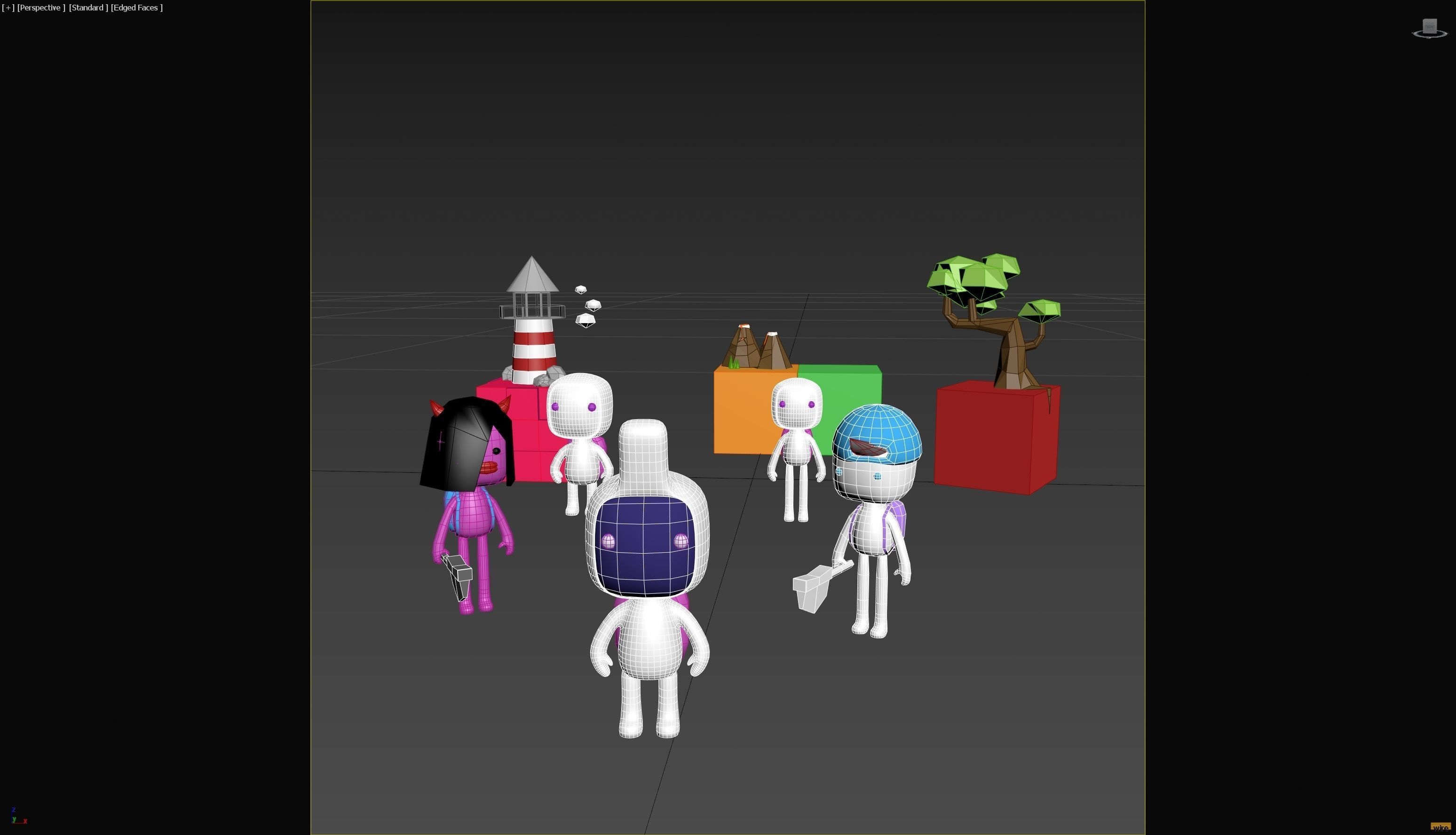 cartoon mobile game concept 3D model | CGTrader