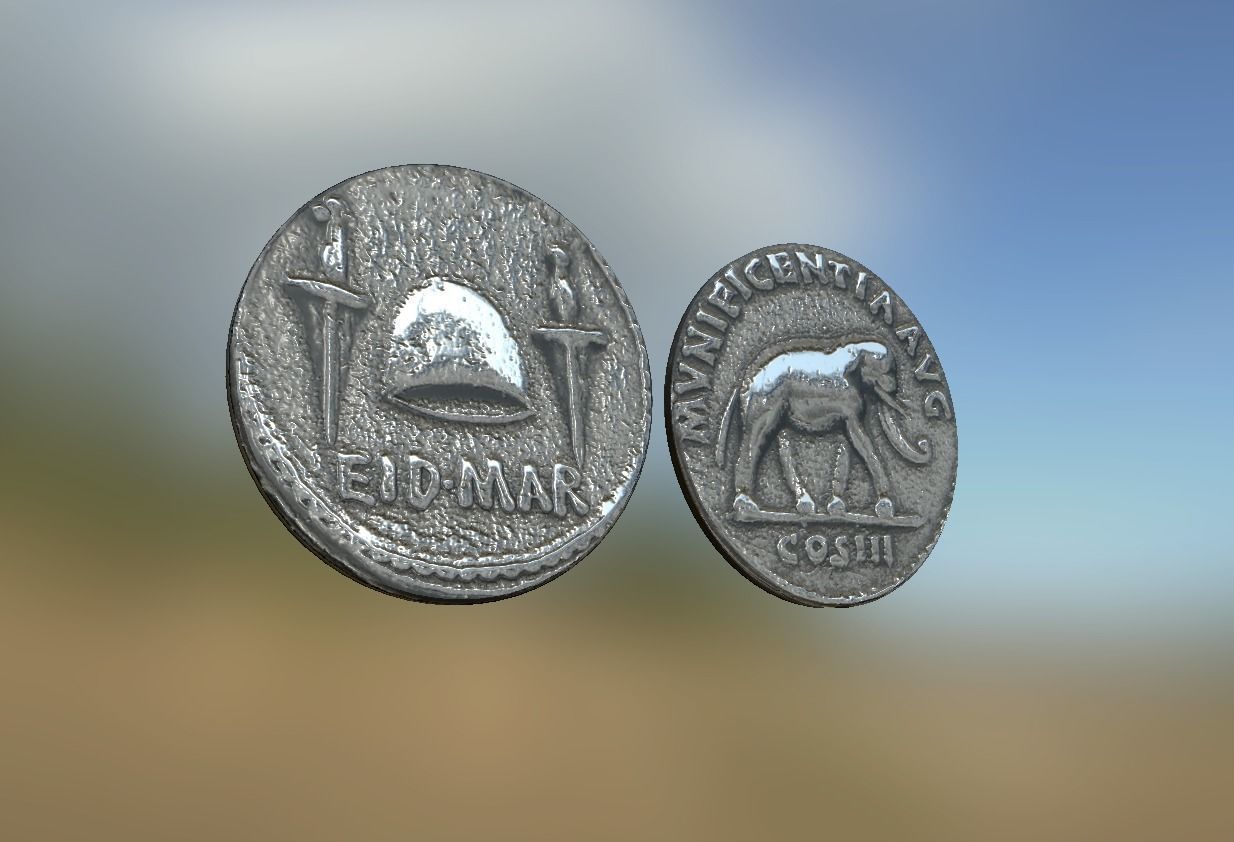 3D model Roman Coins VR / AR / low-poly | CGTrader
