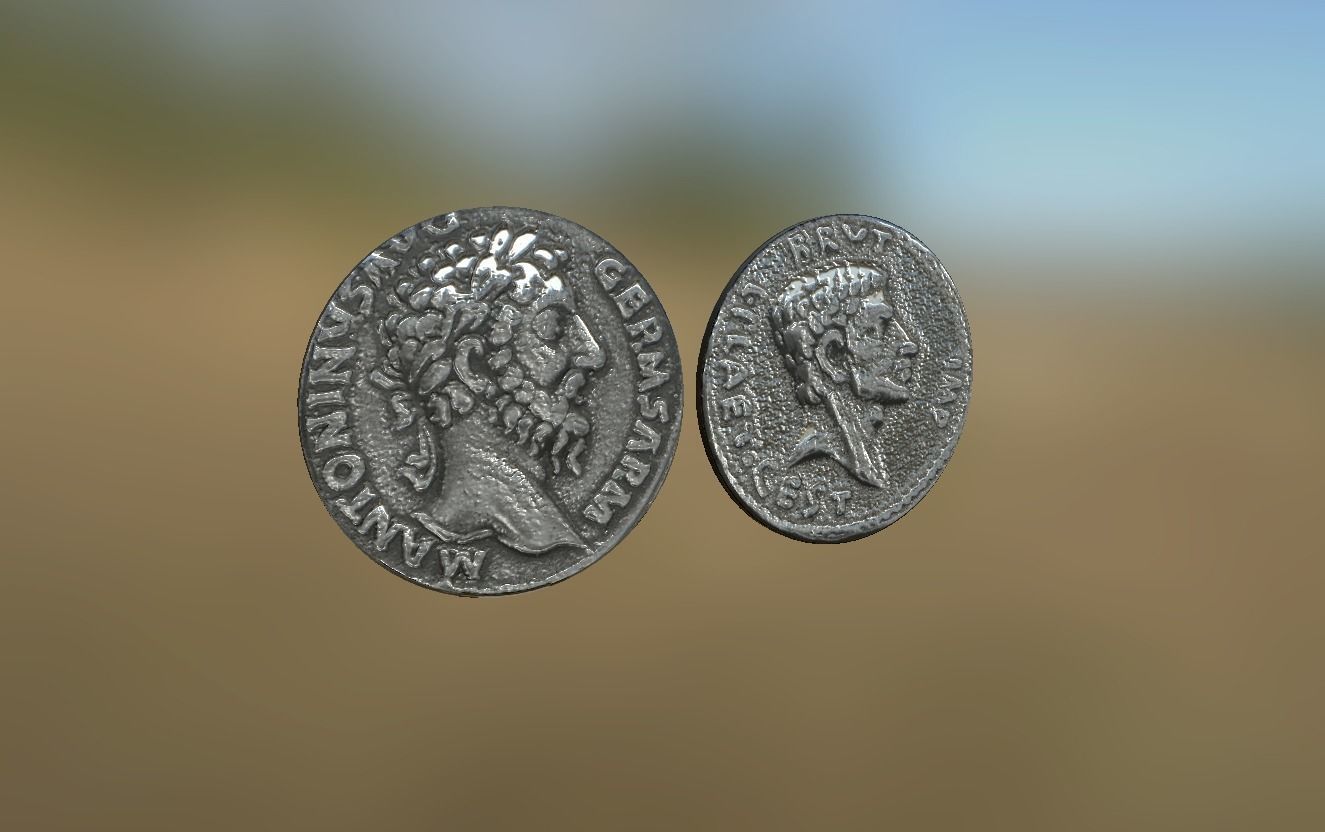 3D model Roman Coins VR / AR / low-poly | CGTrader