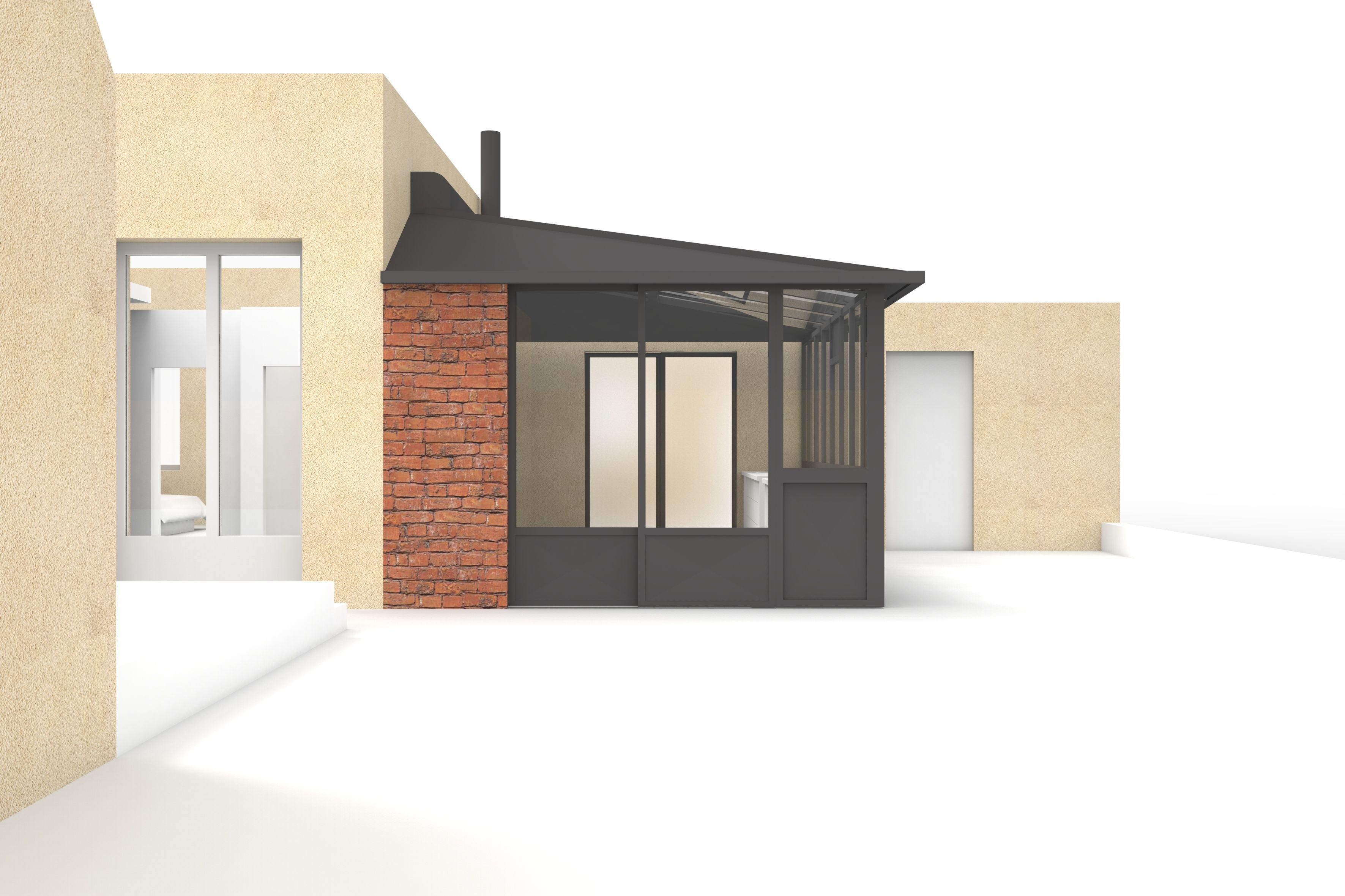 Veranda extension free 3D model | CGTrader