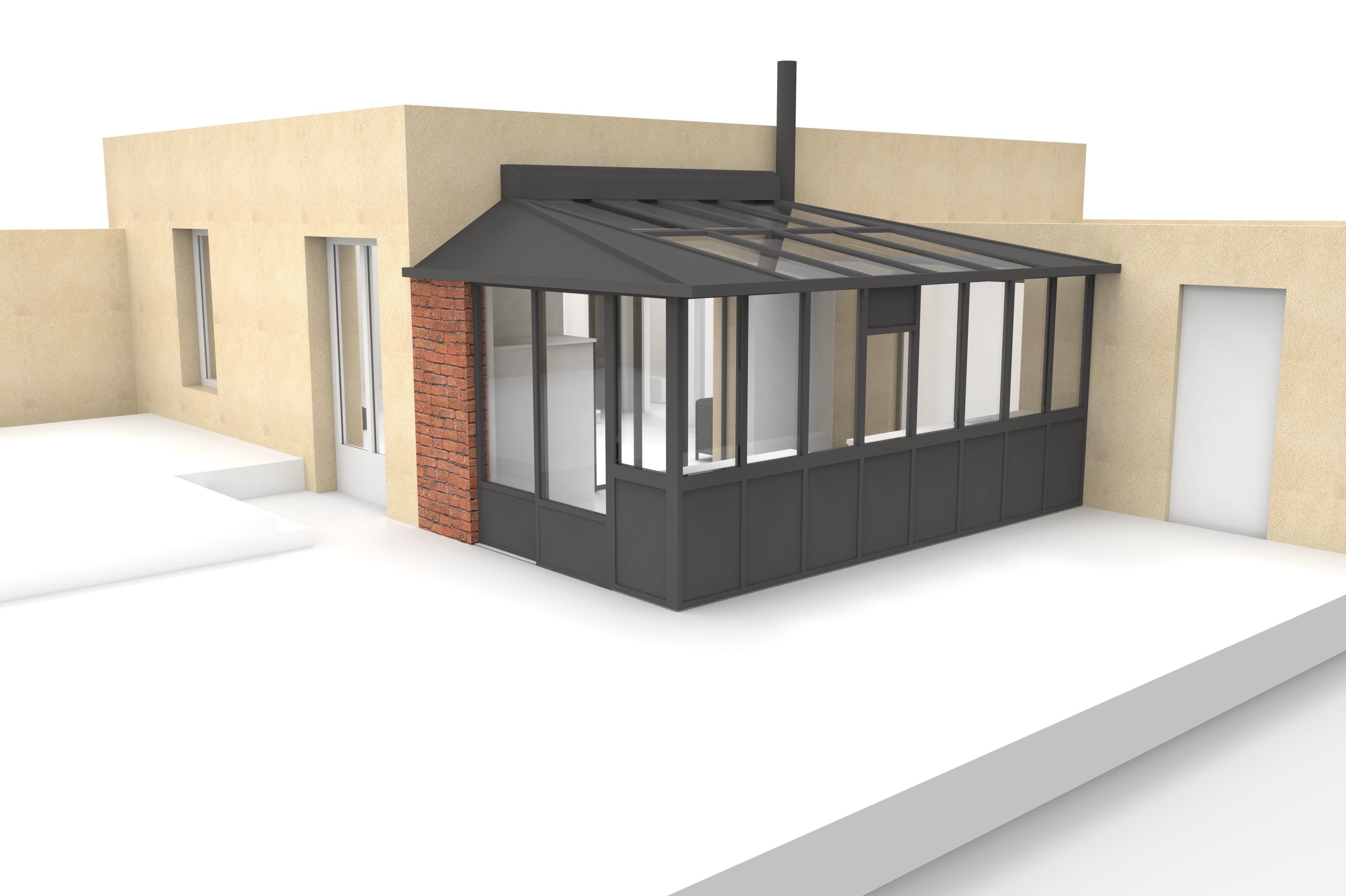Veranda extension free 3D model | CGTrader
