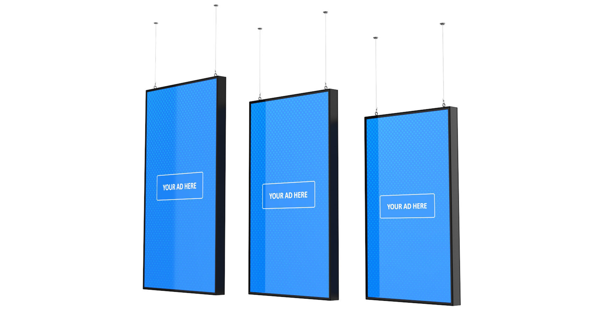 Digital Panel Vertical Collection | CGTrader