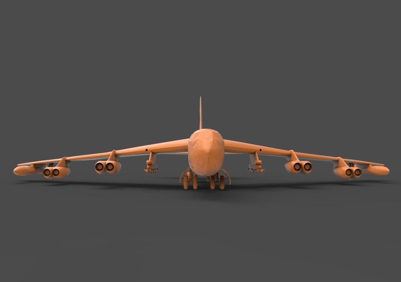 B - 52 bomber bomber 3D model 3D printable | CGTrader