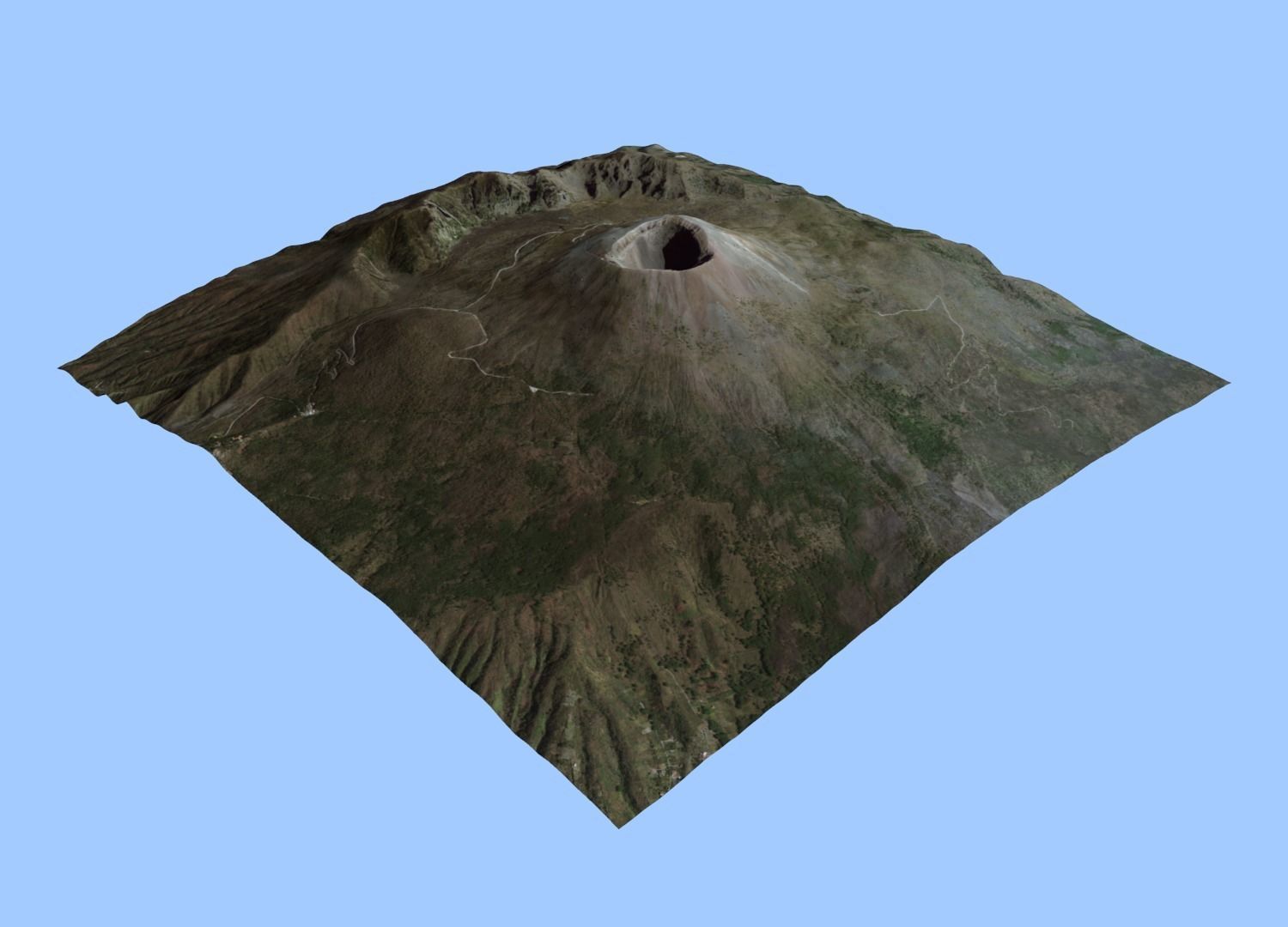 Volcano Mountains - Mount Vesuvius 3D model | CGTrader