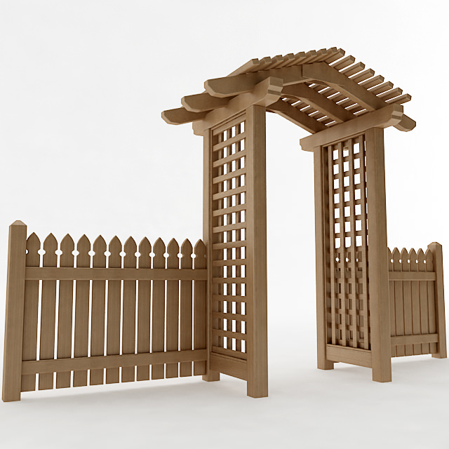 Arbor Trellis Style 4 3D model | CGTrader