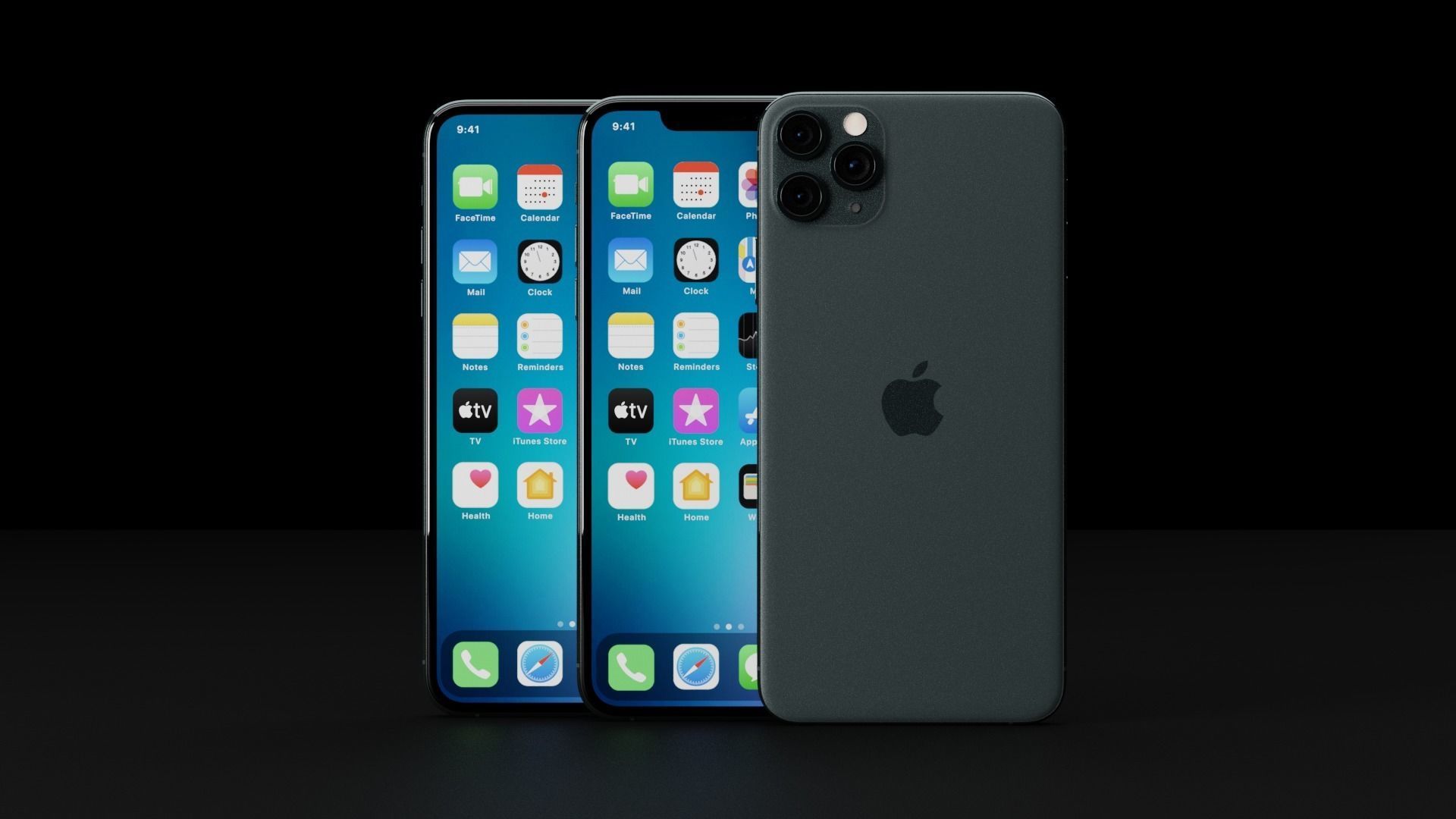 3D model Concept of Apple iPhone 12 Pro Max In All Leaked Colors VR ...