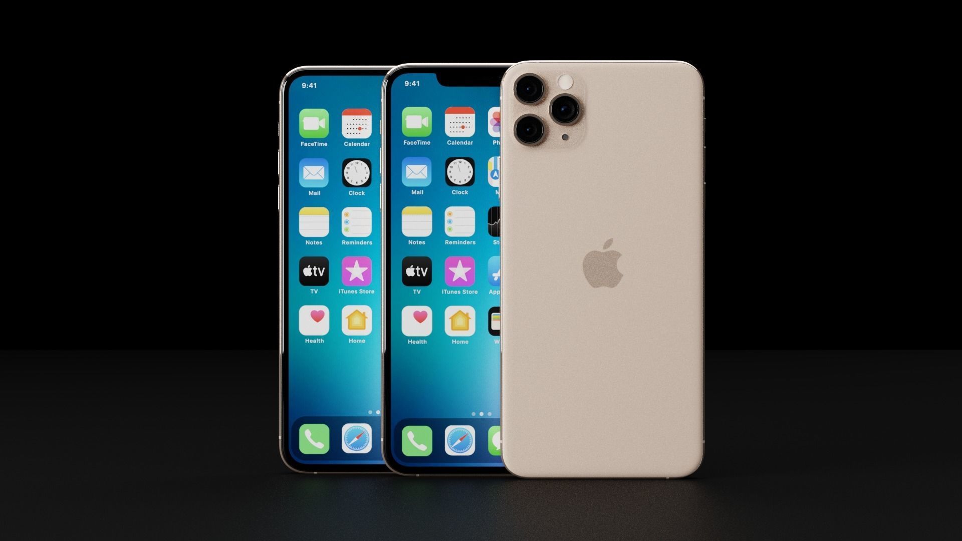 3D model Concept of Apple iPhone 12 Pro Max In All Leaked Colors VR ...
