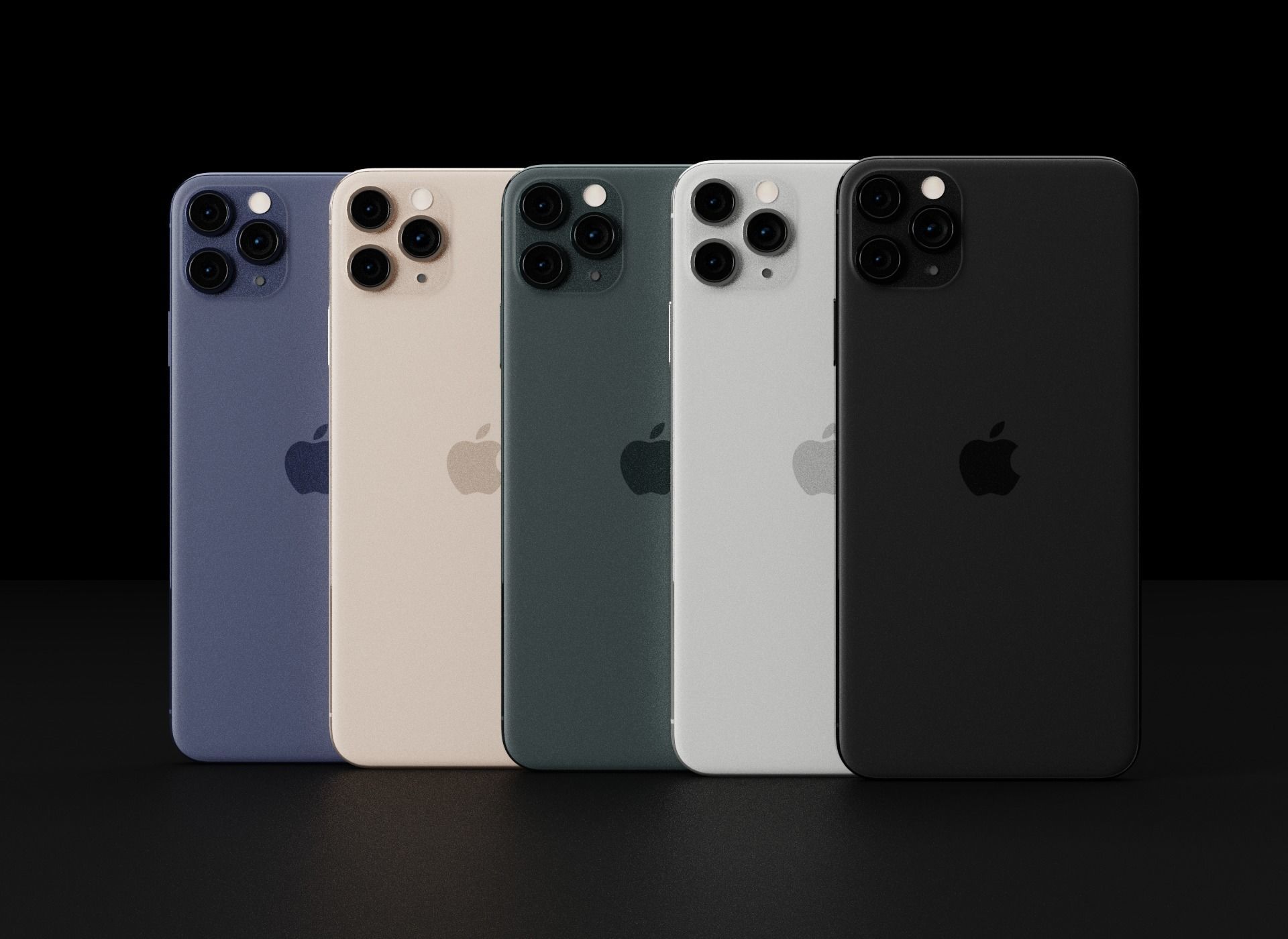 3D model Concept of Apple iPhone 12 Pro Max In All Leaked Colors VR ...