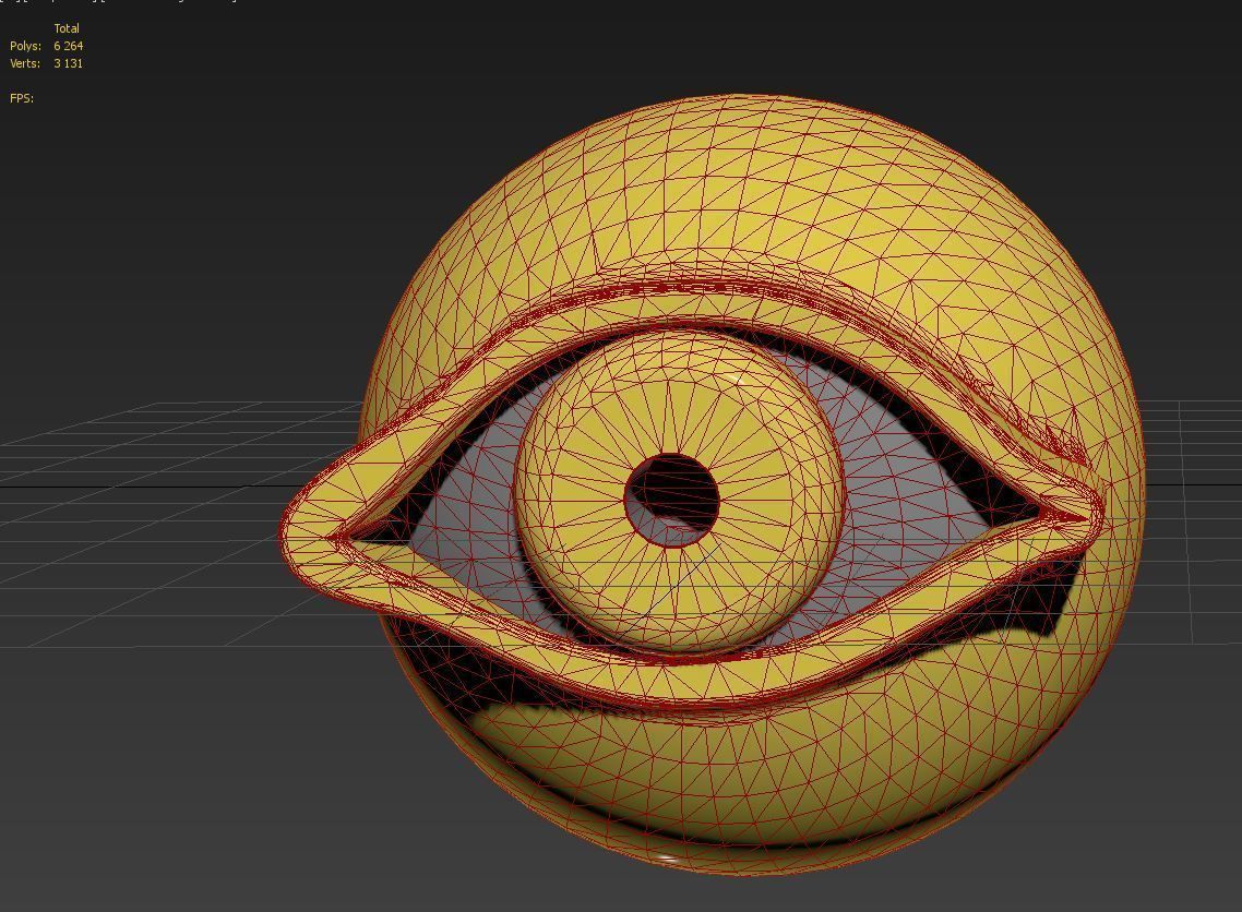 Yu Gi Oh Duel Monsters Maximillion J Pegasus Eye Cosplay Prop 3D model ...