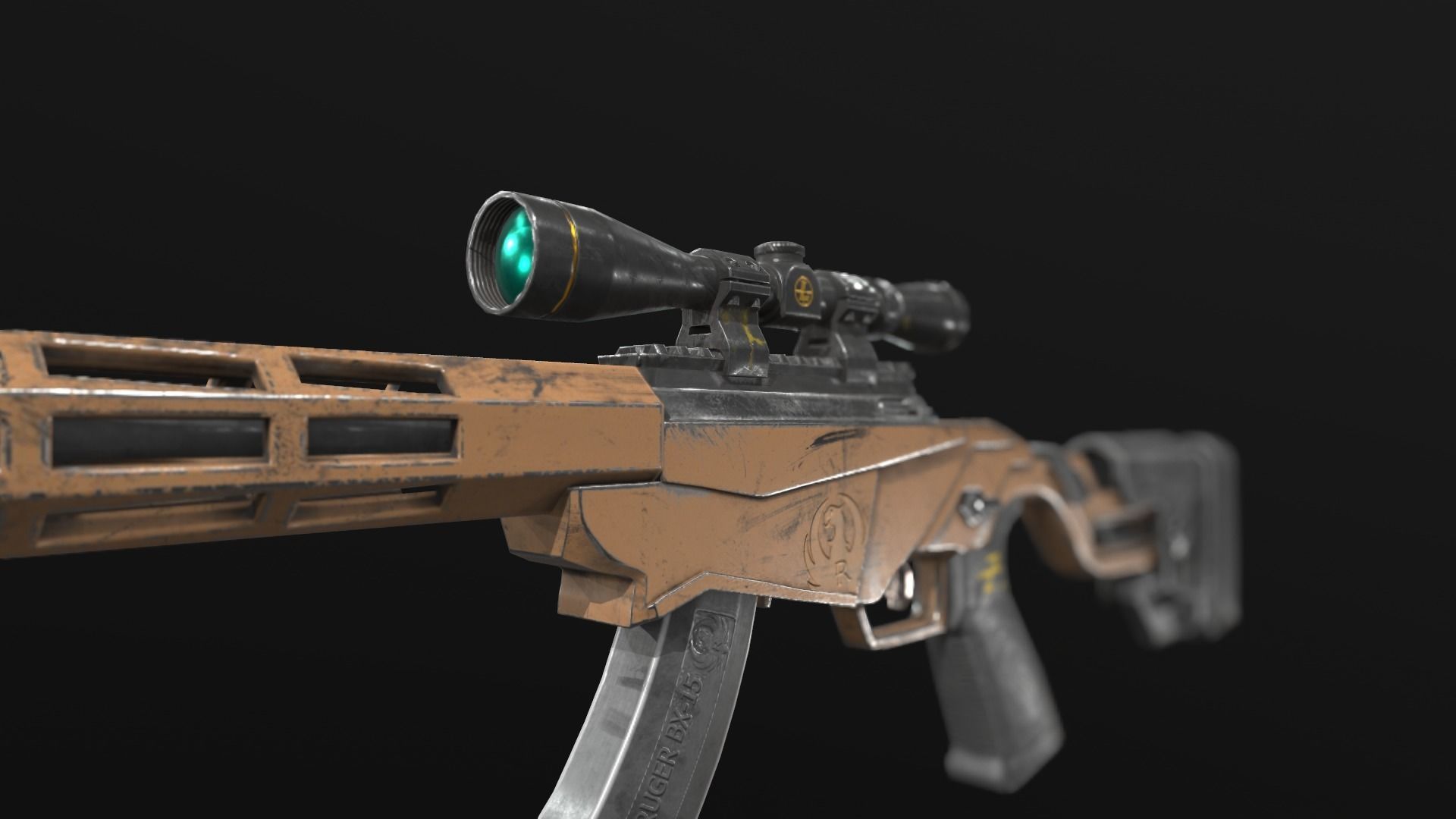 3D model RUGER PRECISION RIMFIRE FREE 3D MODEL VR / AR / low-poly ...