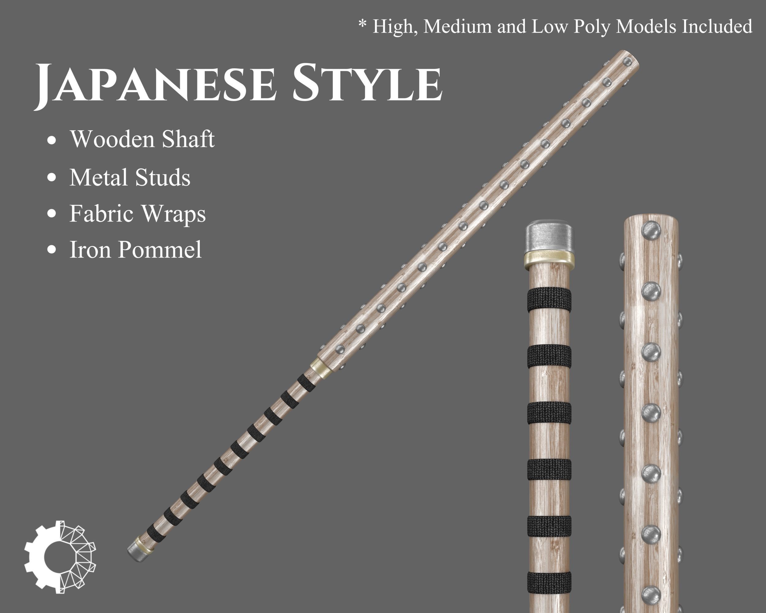 3D model Ancient Japanese Kanabo VR / AR / low-poly | CGTrader