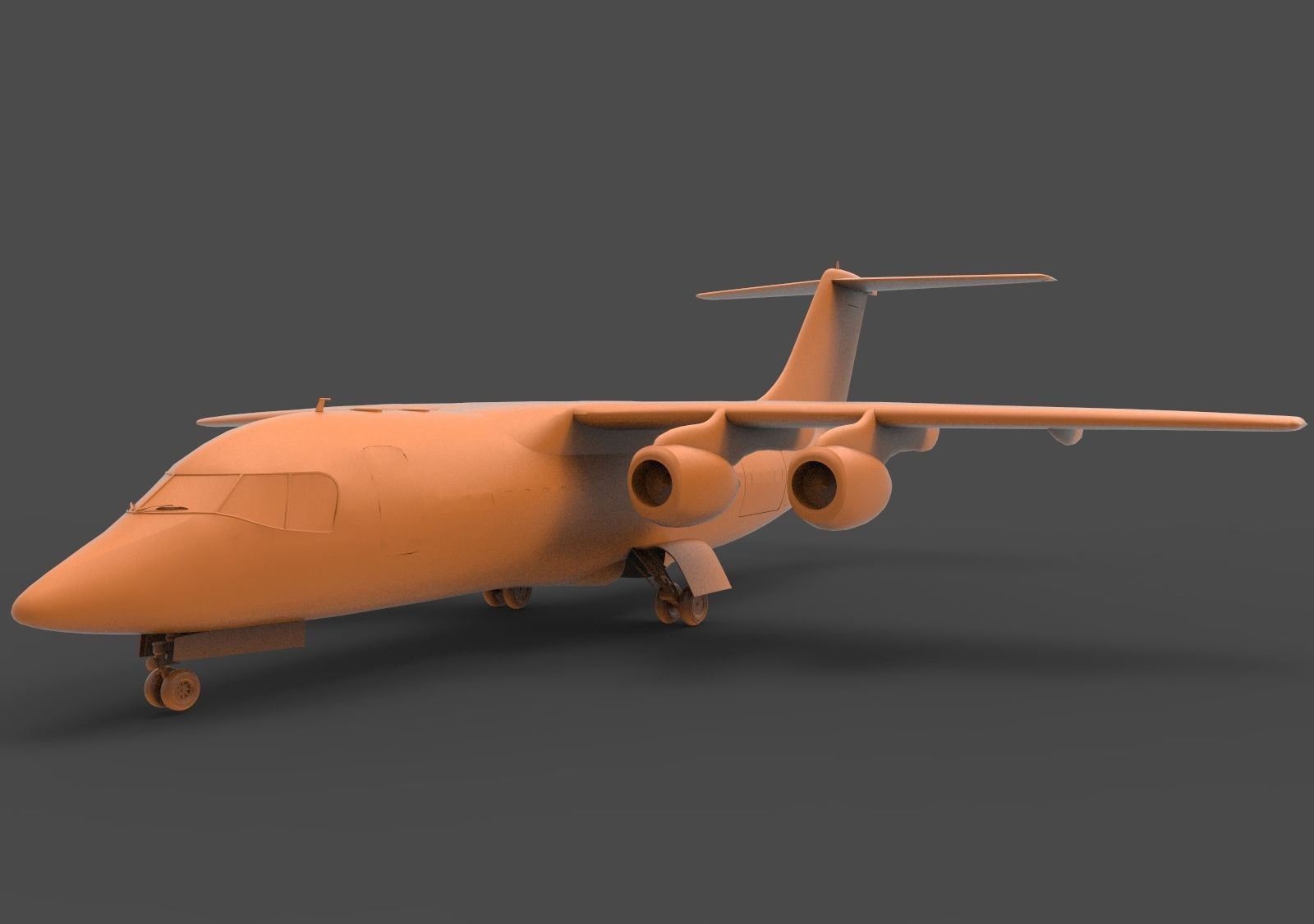 BAE 146 3D model 3D printable | CGTrader
