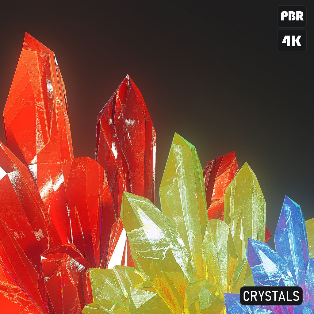 PBR Crystals Texture | CGTrader