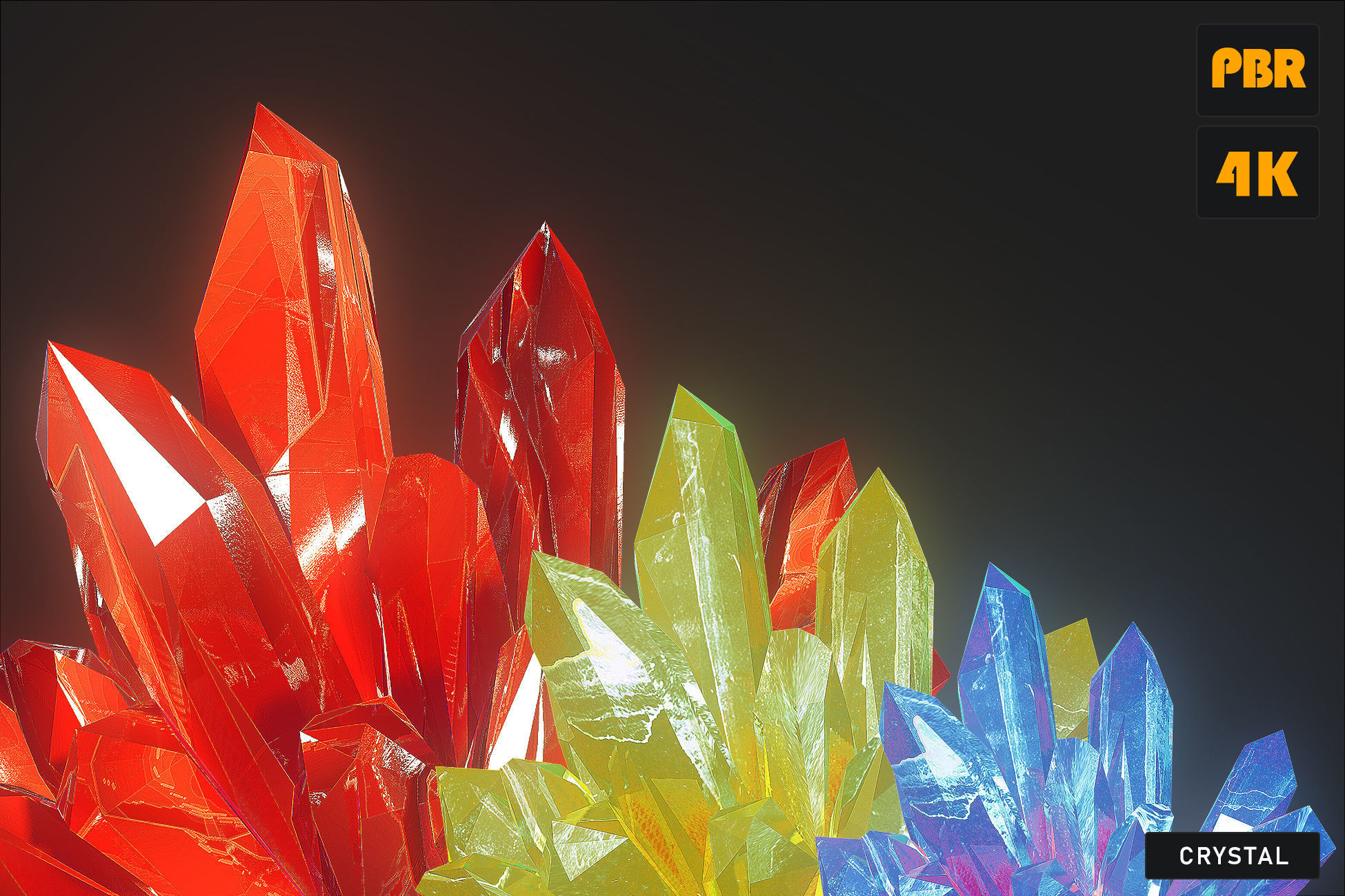 PBR Crystals Texture | CGTrader
