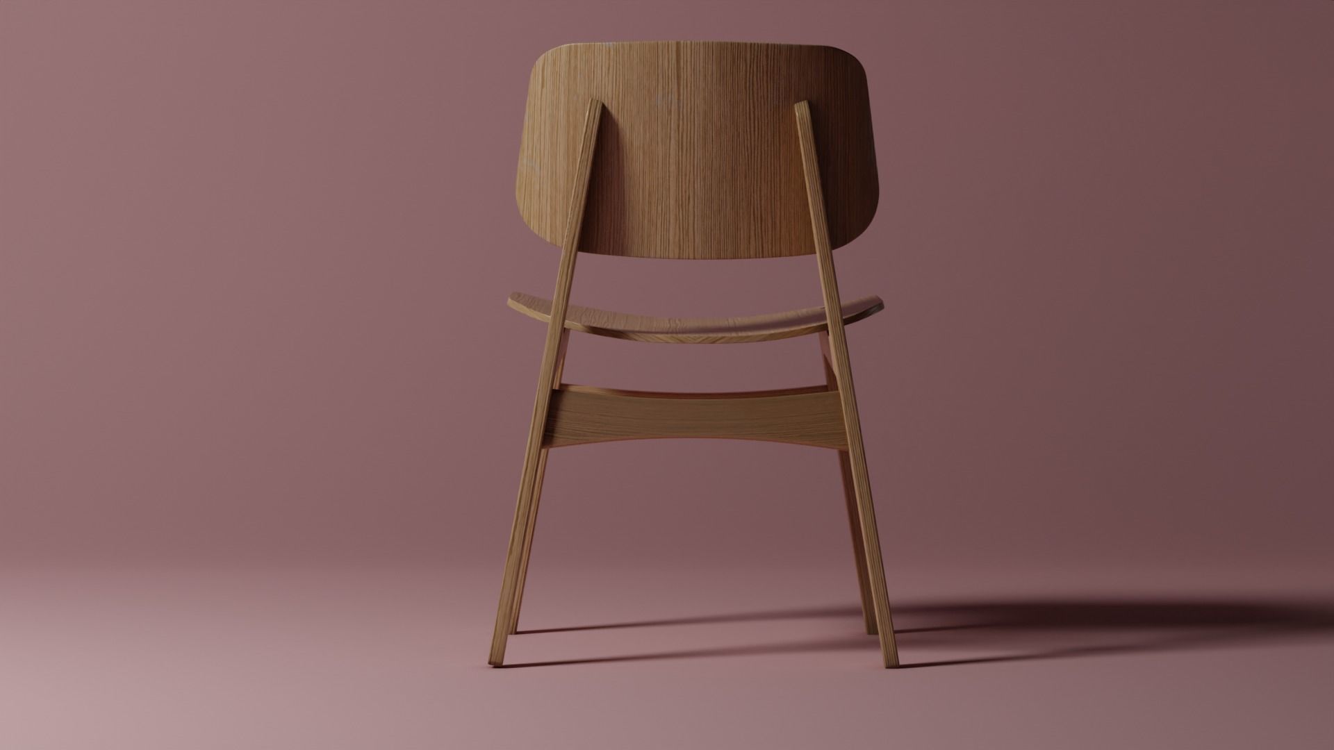 Wooden cheir free 3D model | CGTrader