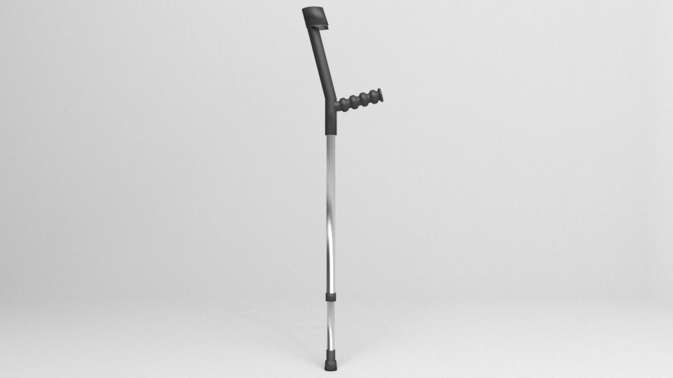 Walking Cane - Forearm 3D model | CGTrader