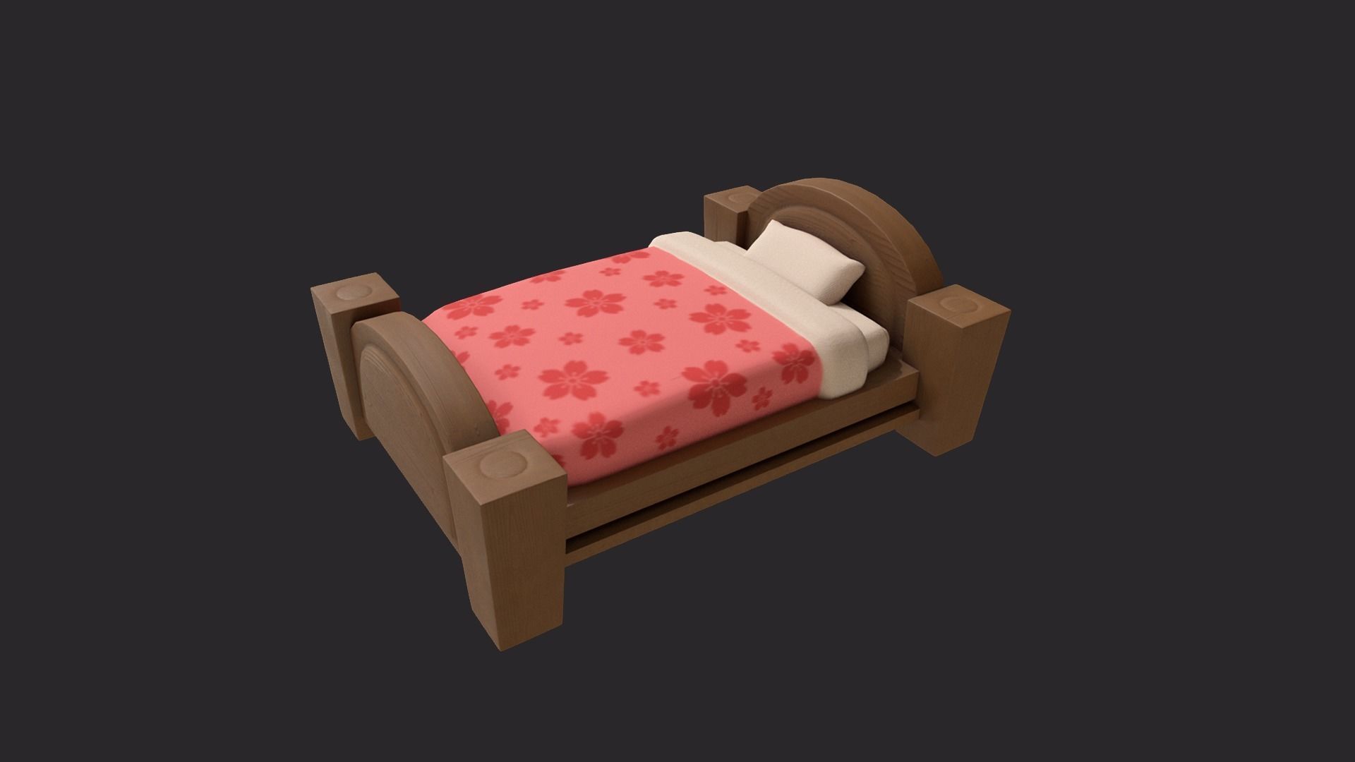 Cartoon Stylized Bed 3D model | CGTrader