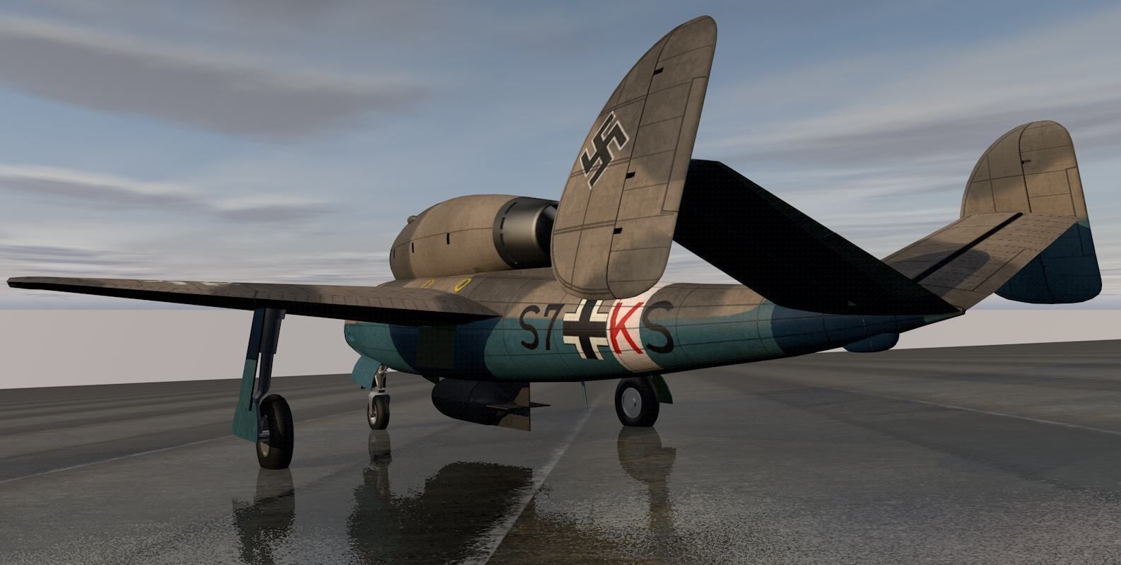 Henschel Hs-132C 3D model | CGTrader