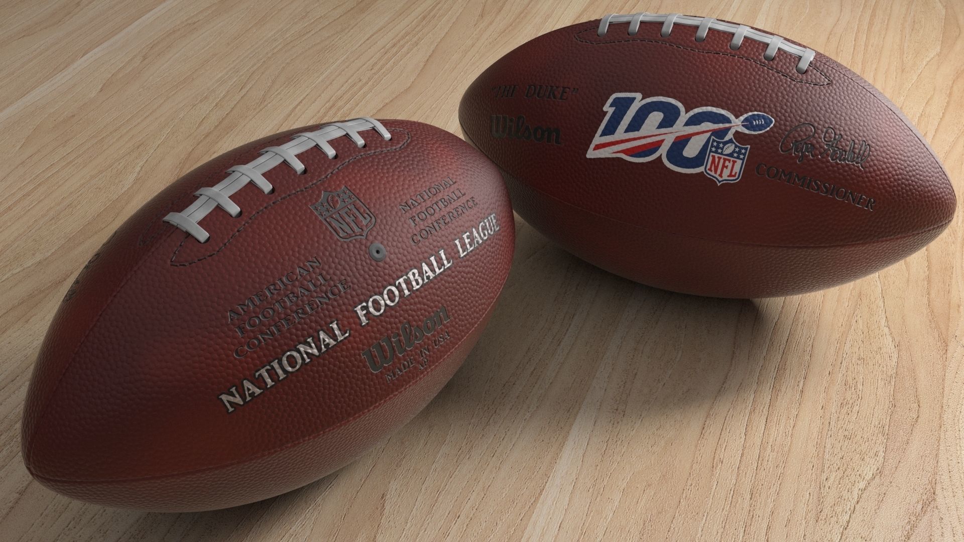 NFL football The Duke 100 3D model | CGTrader