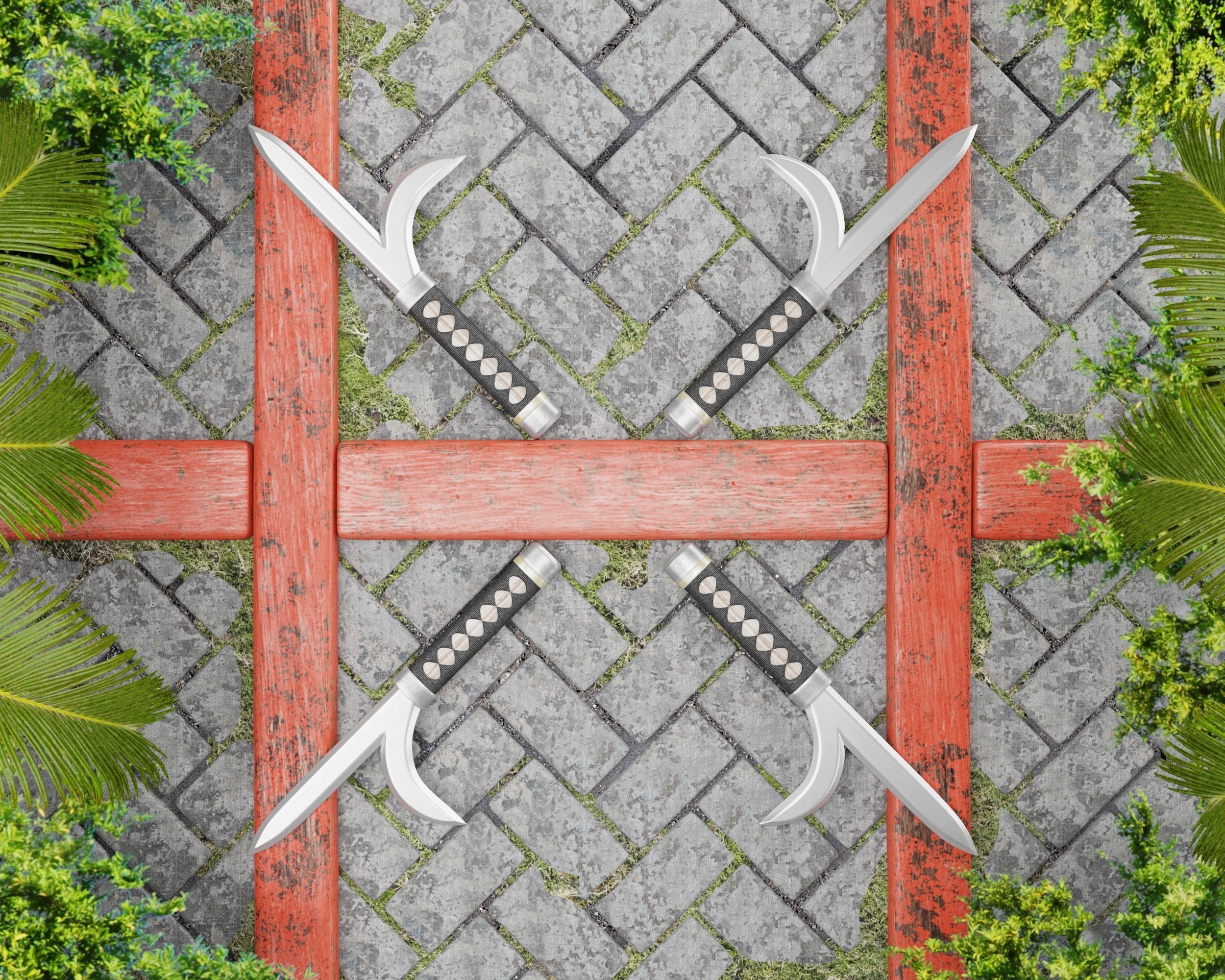 3D model Ancient Japanese Kyoketsu Shoge VR / AR / low-poly | CGTrader