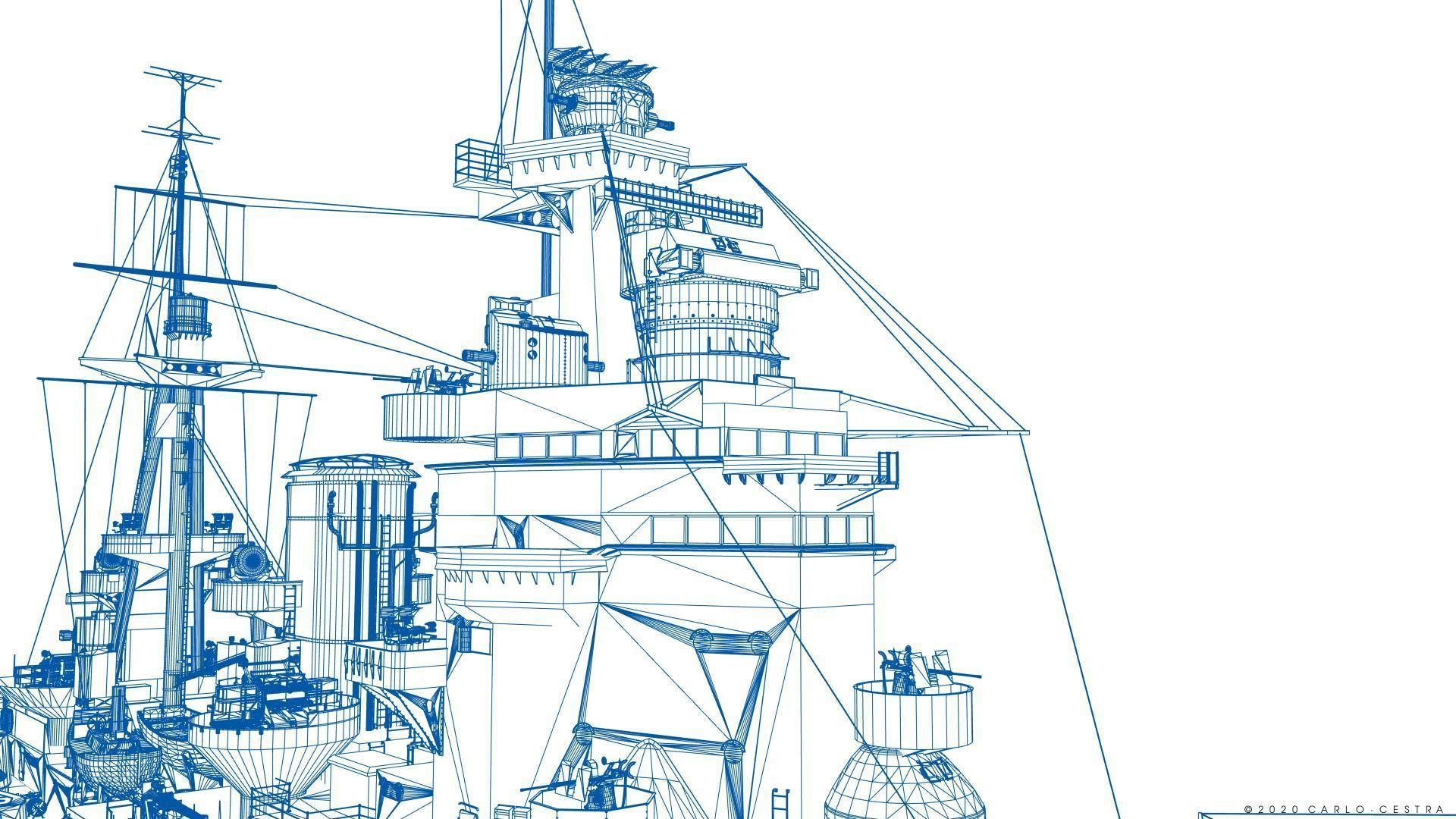 BATTLESHIP HMS RODNEY 3D model | CGTrader