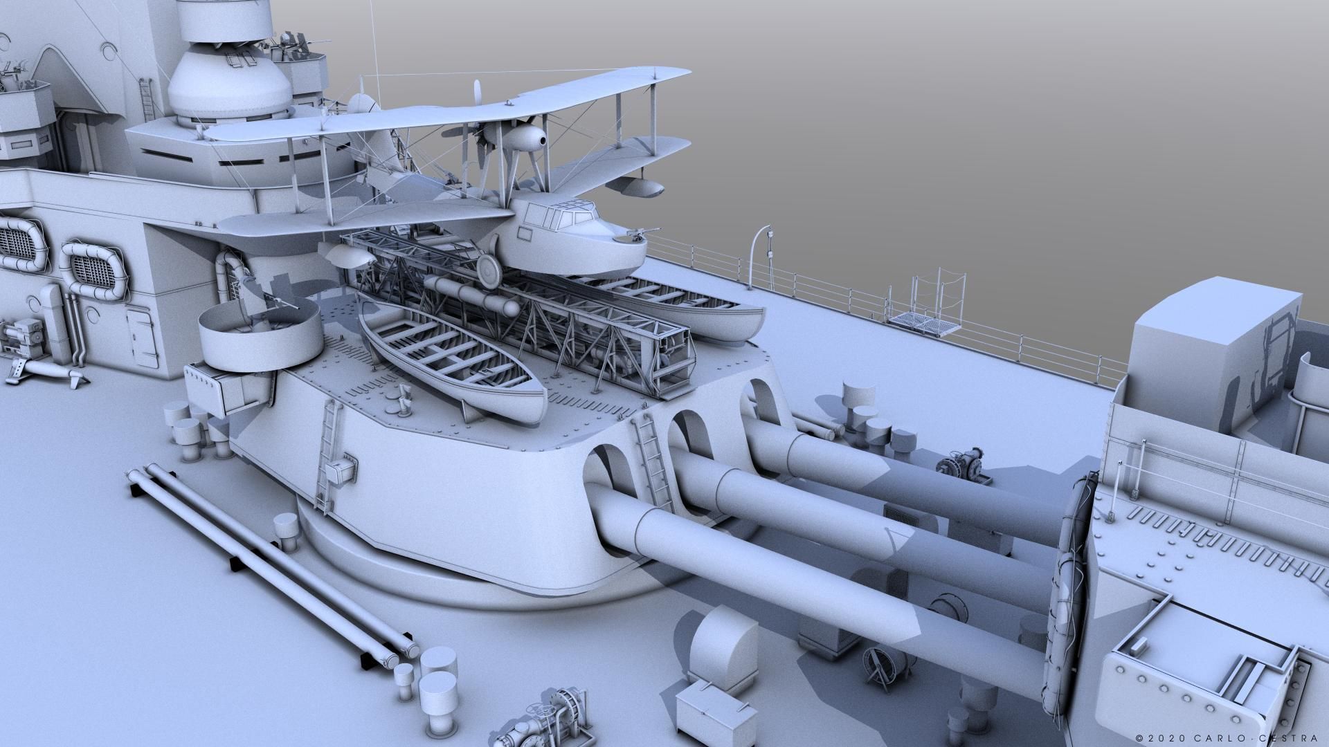 BATTLESHIP HMS RODNEY 3D model | CGTrader
