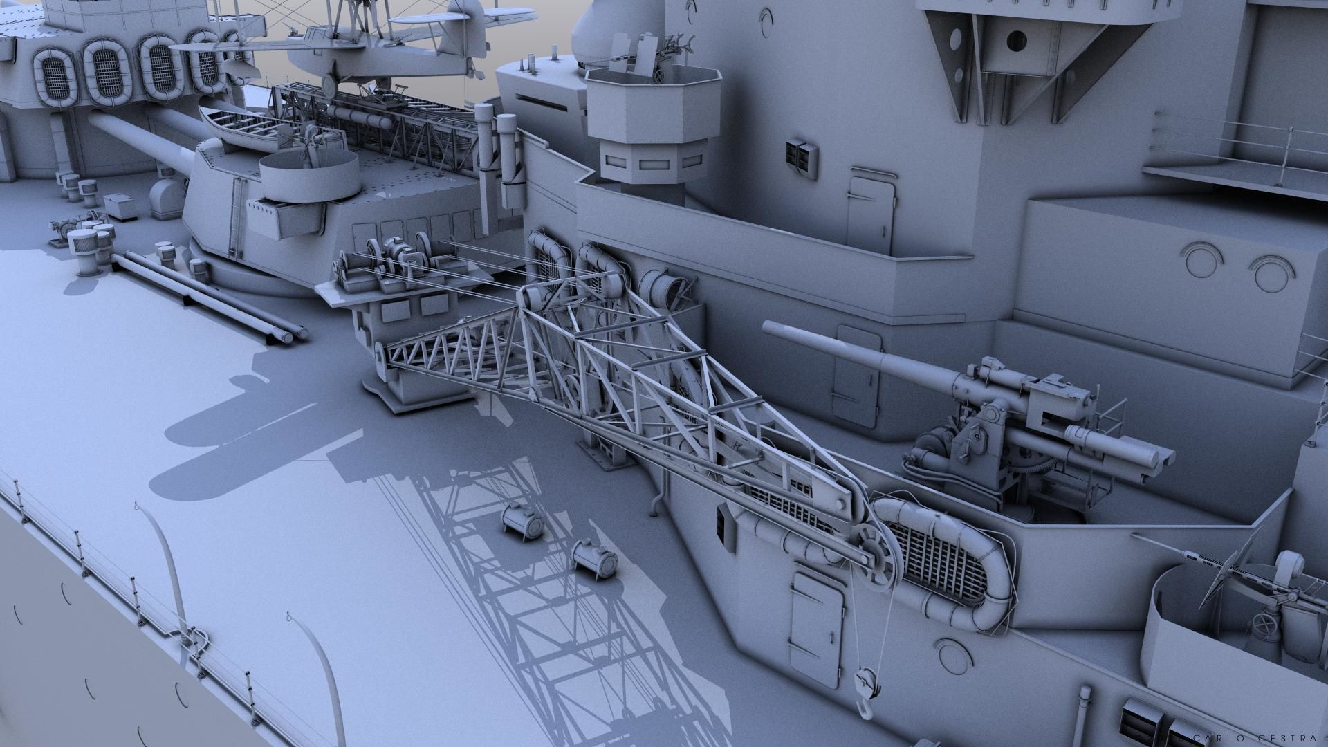 BATTLESHIP HMS RODNEY 3D model | CGTrader