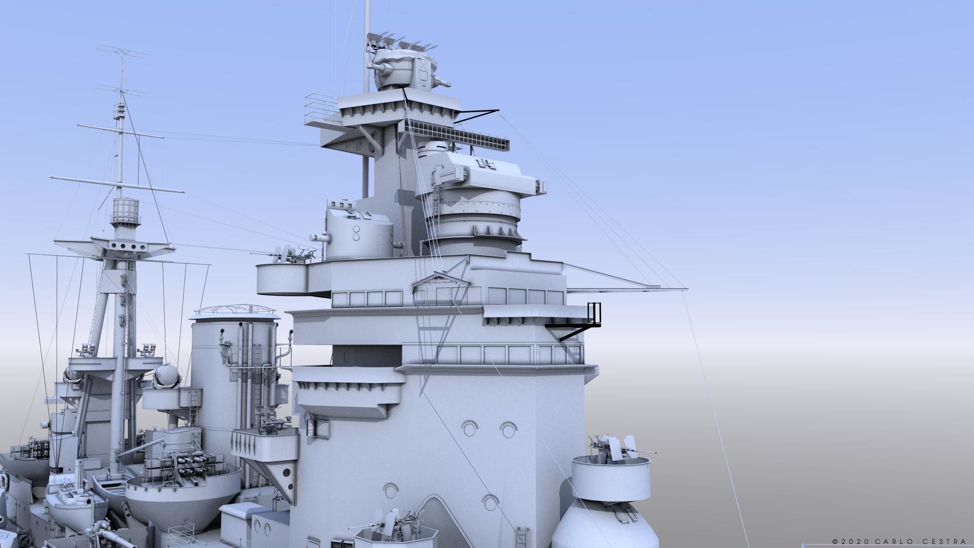 BATTLESHIP HMS RODNEY 3D model | CGTrader