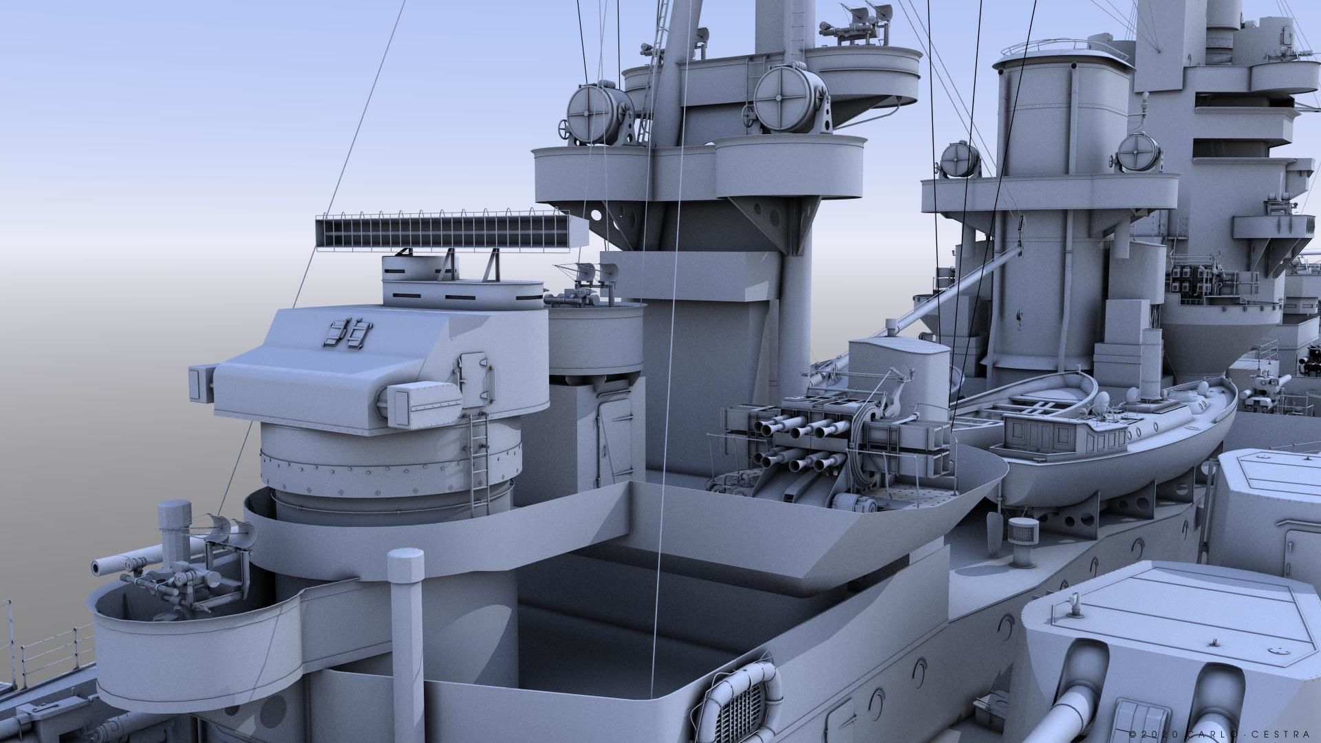 BATTLESHIP HMS RODNEY 3D model | CGTrader