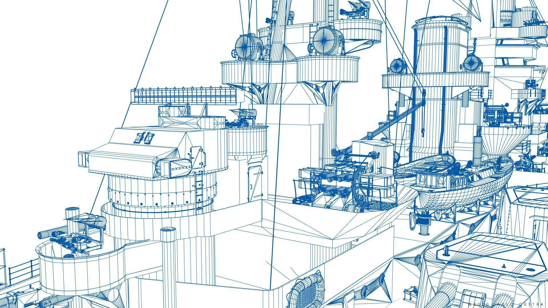 BATTLESHIP HMS RODNEY 3D model | CGTrader