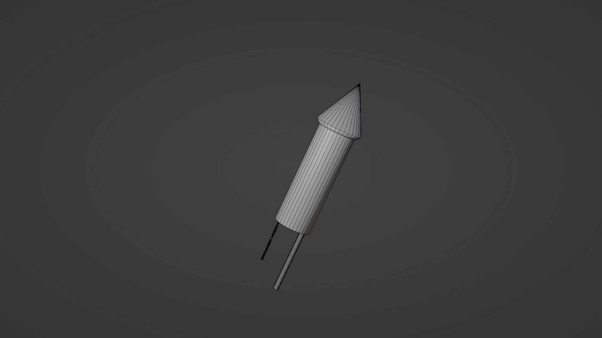 Firework rocket free 3D model | CGTrader