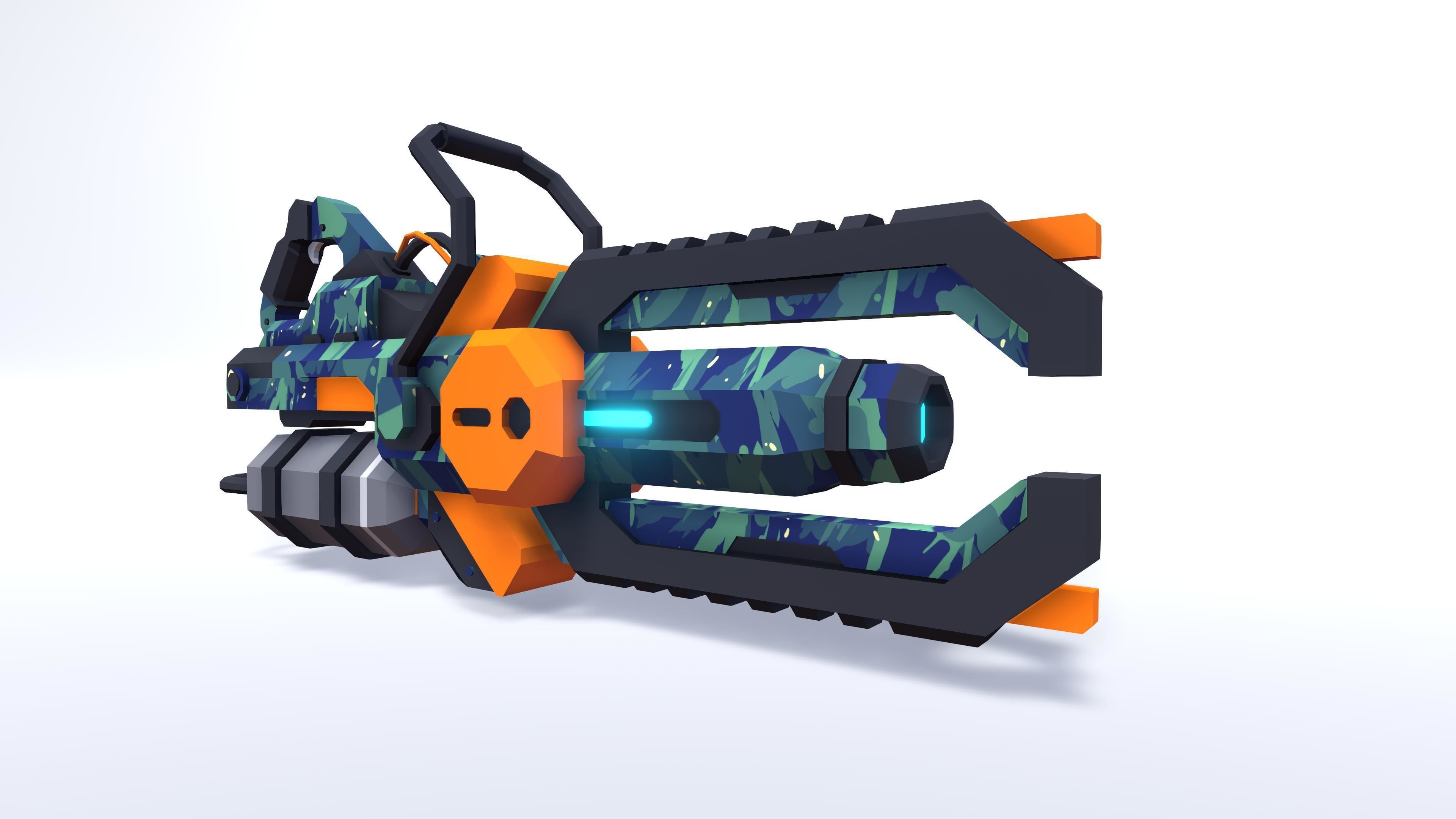 3D model CB Sci-Fi Gun Pack Complete VR / AR / low-poly | CGTrader