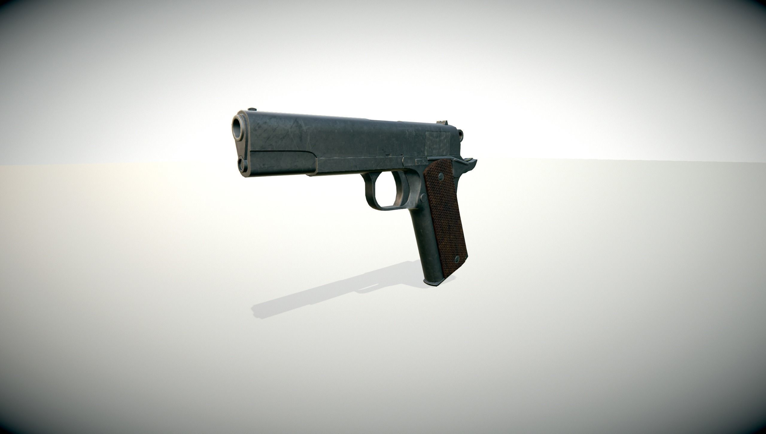 3D model 45mm Pistol VR / AR / low-poly | CGTrader