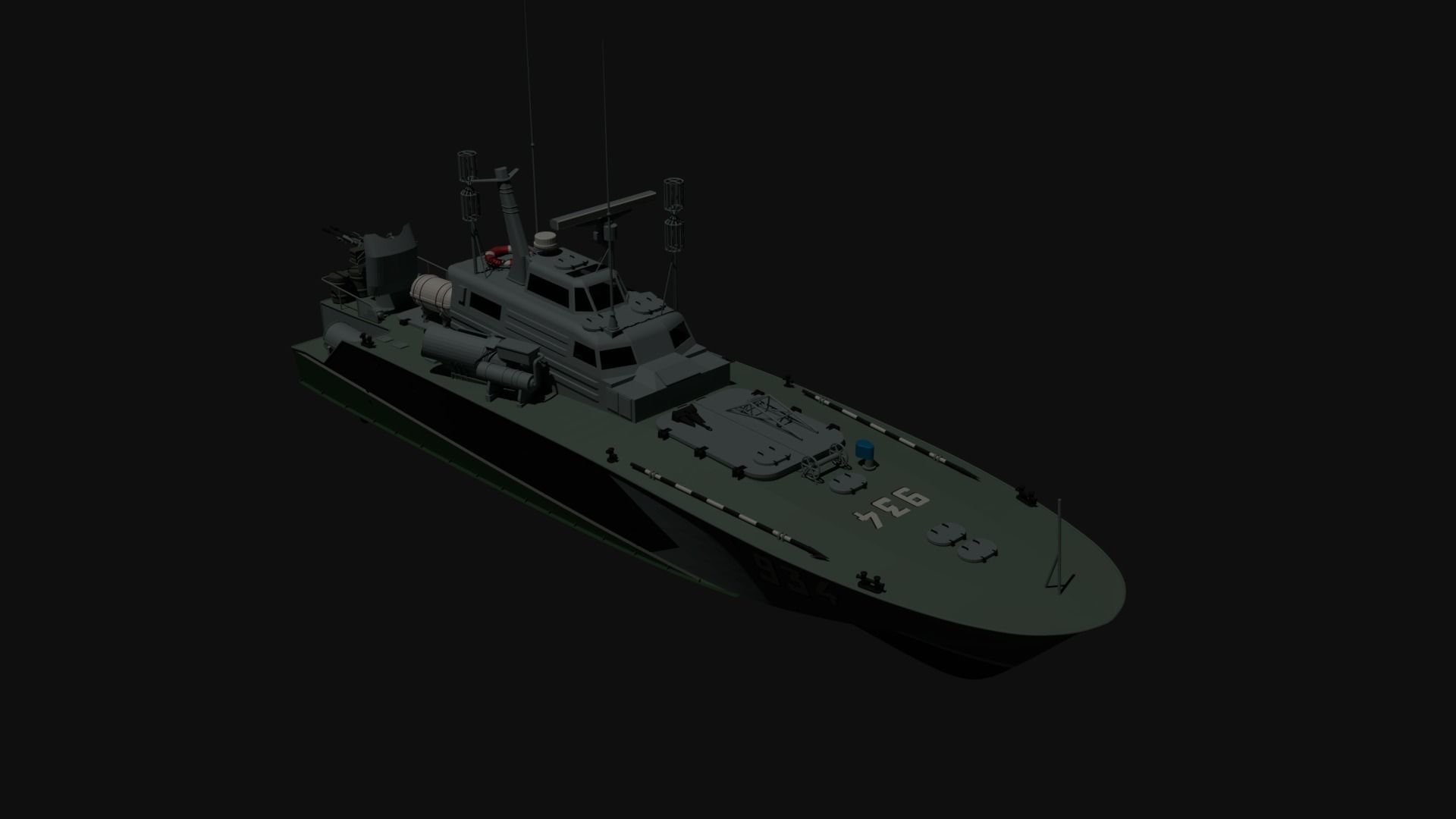 Small speed torpedo boat Project 131 formerly GDR 3D model | CGTrader