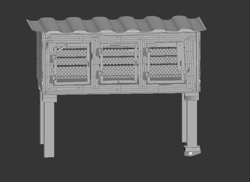 Rabbit cage free 3D model 3D printable | CGTrader