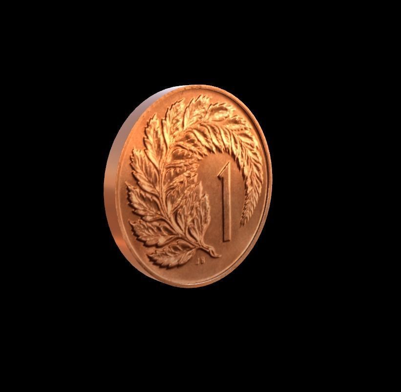3D model 1 Cent NZ VR / AR / low-poly | CGTrader