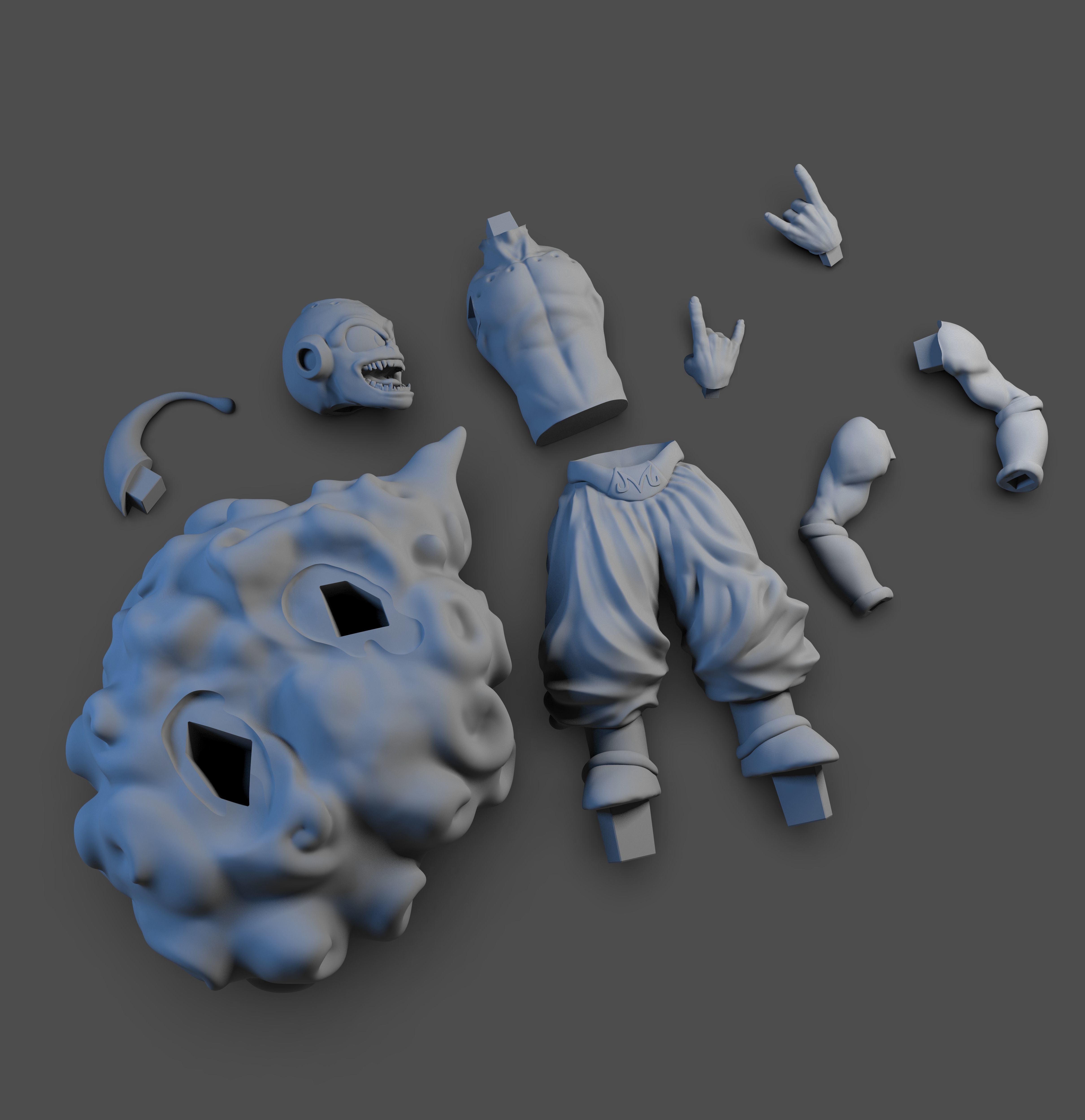 Kid Buu 3D model 3D printable | CGTrader