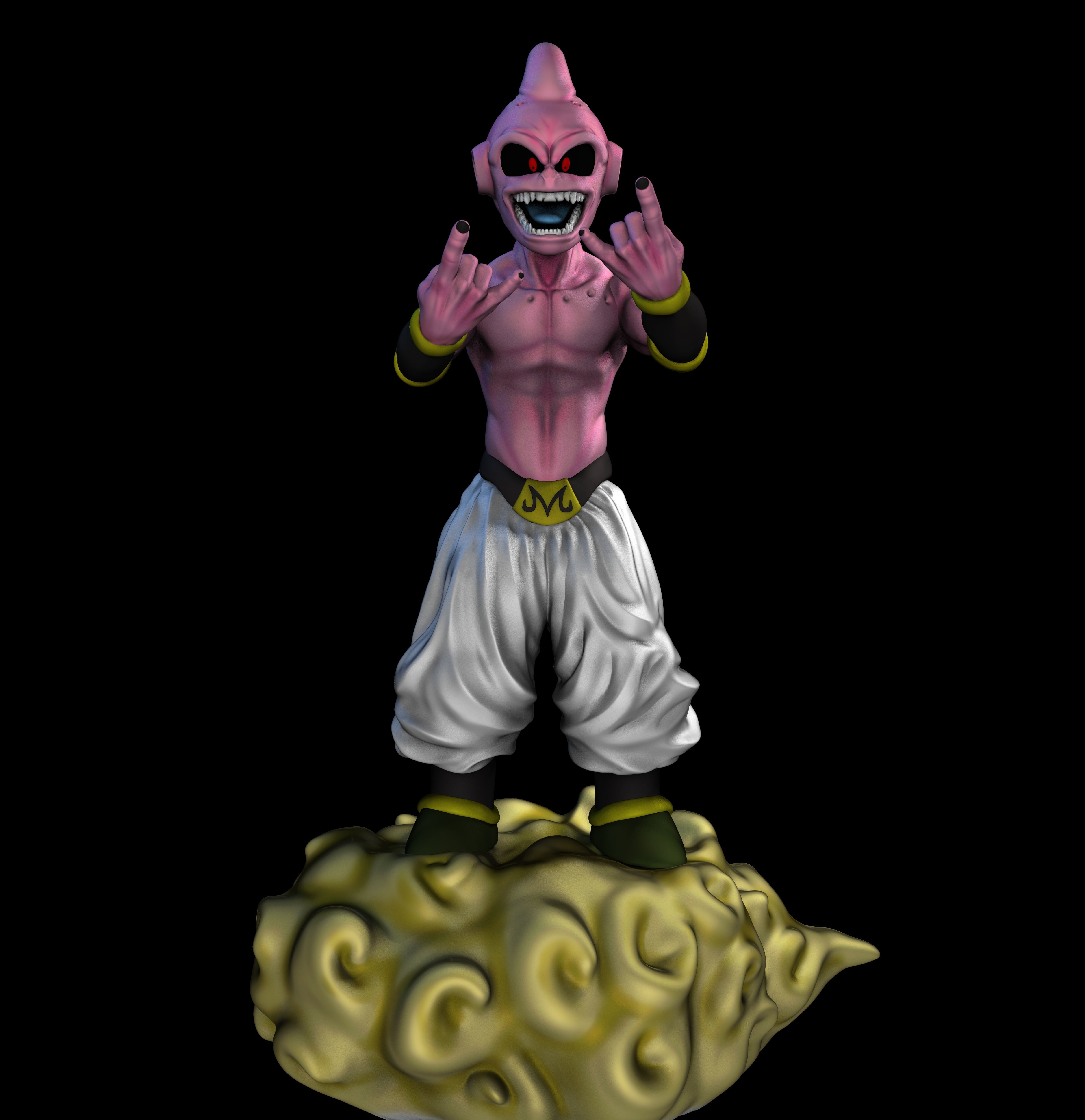 Kid Buu 3D model 3D printable | CGTrader