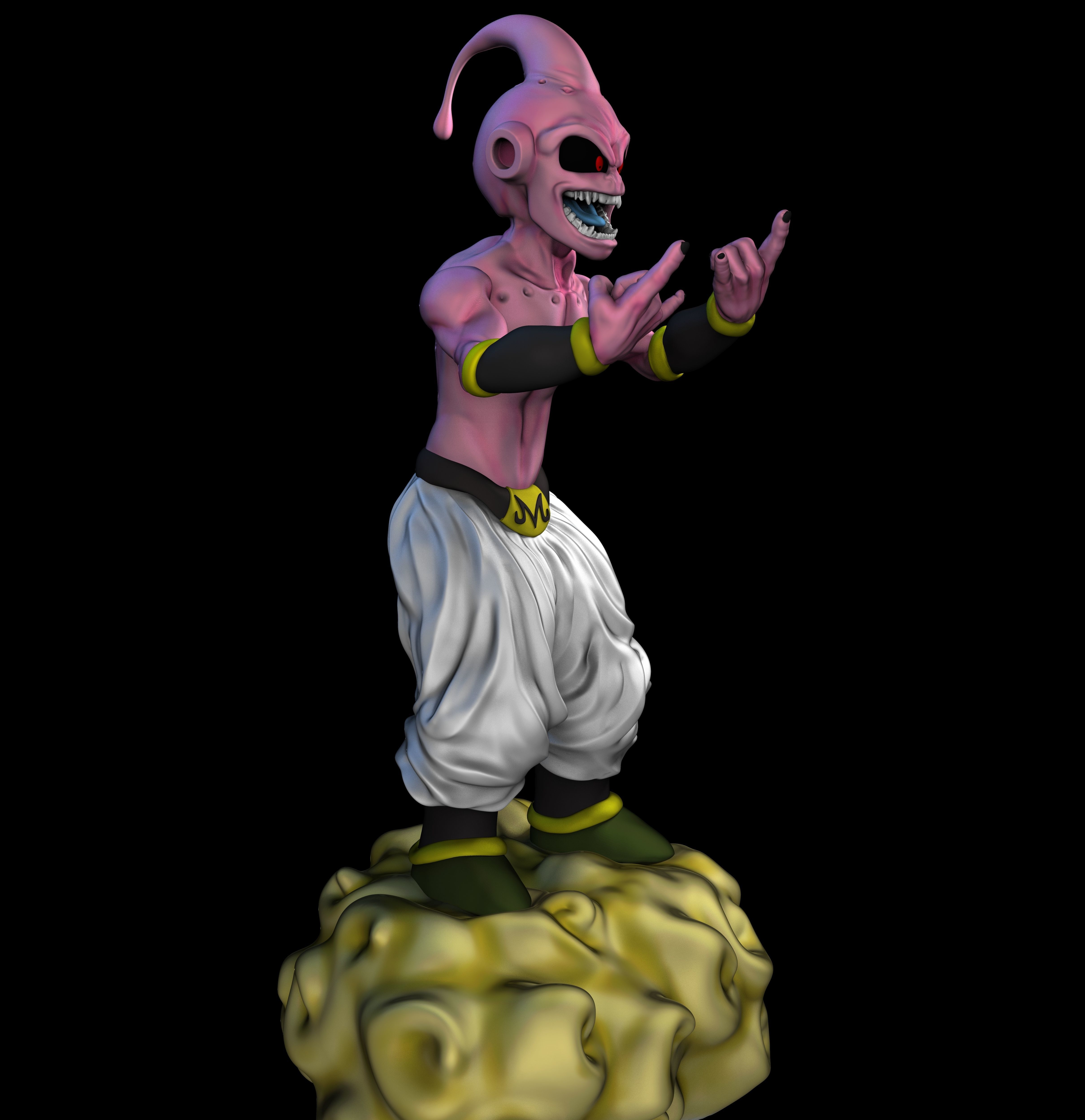 Kid Buu 3D model 3D printable | CGTrader
