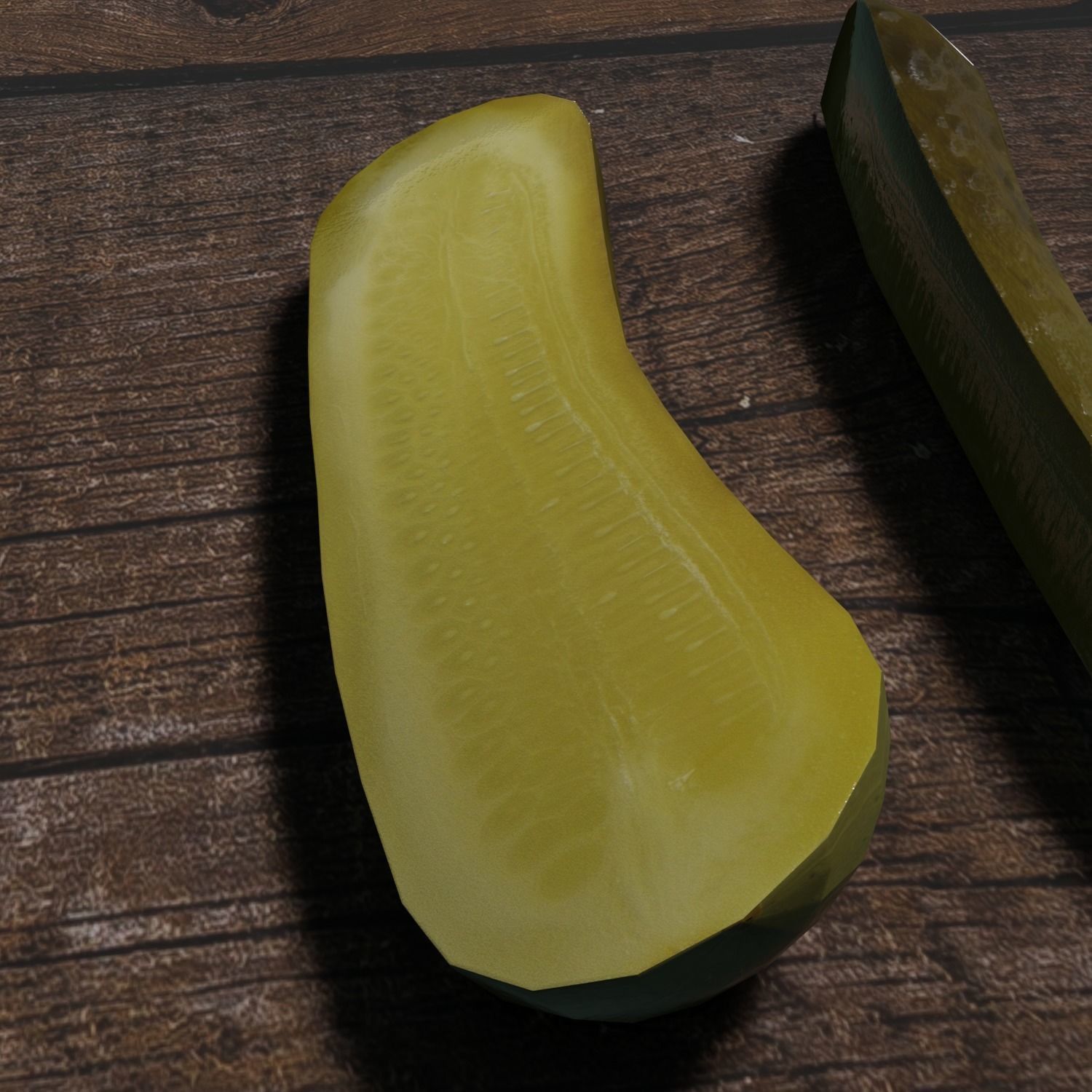 3D model Low poly scene with pickles of cucumber VR / AR / low-poly ...