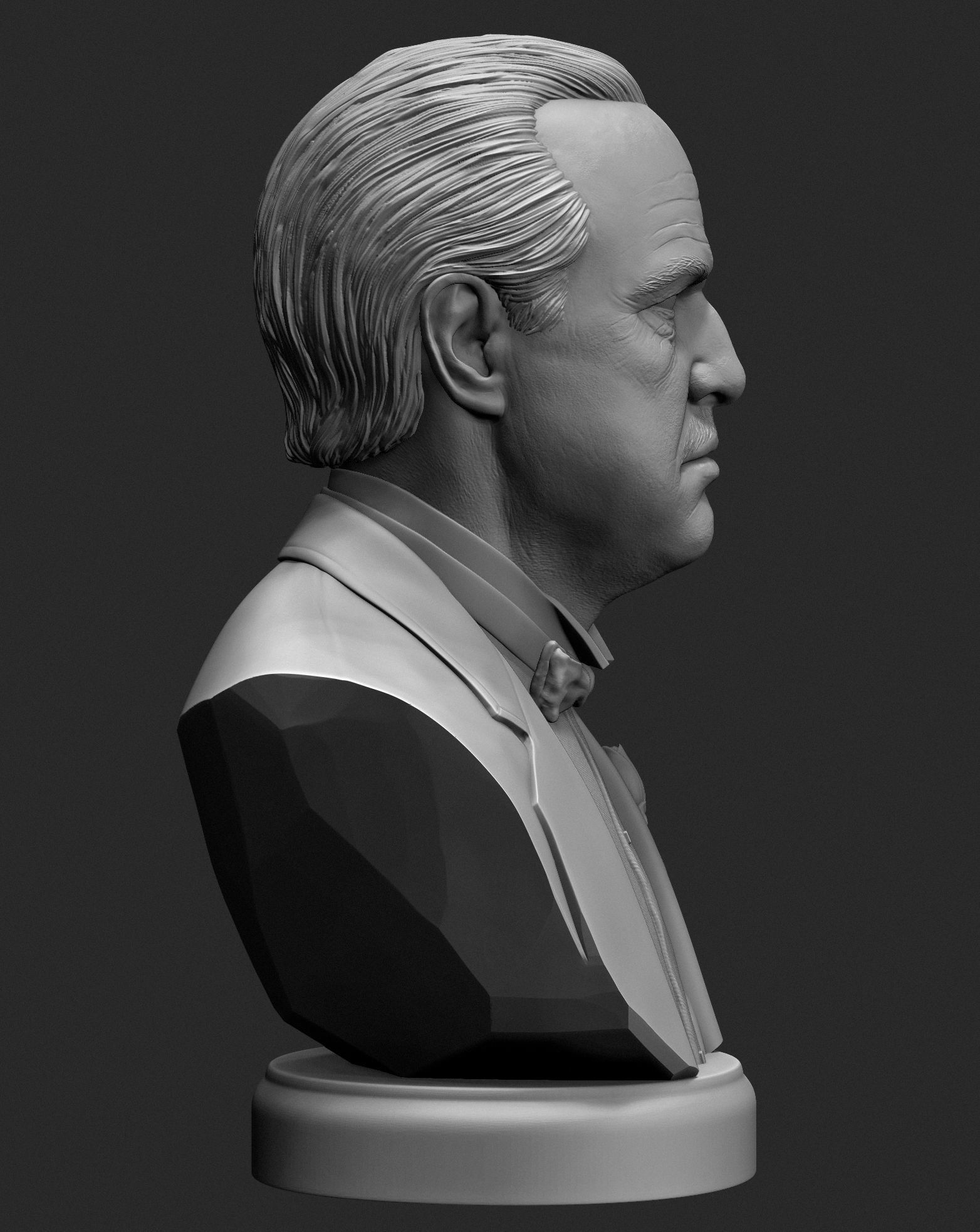 Godfather Marlon Brando 3D model 3D printable | CGTrader