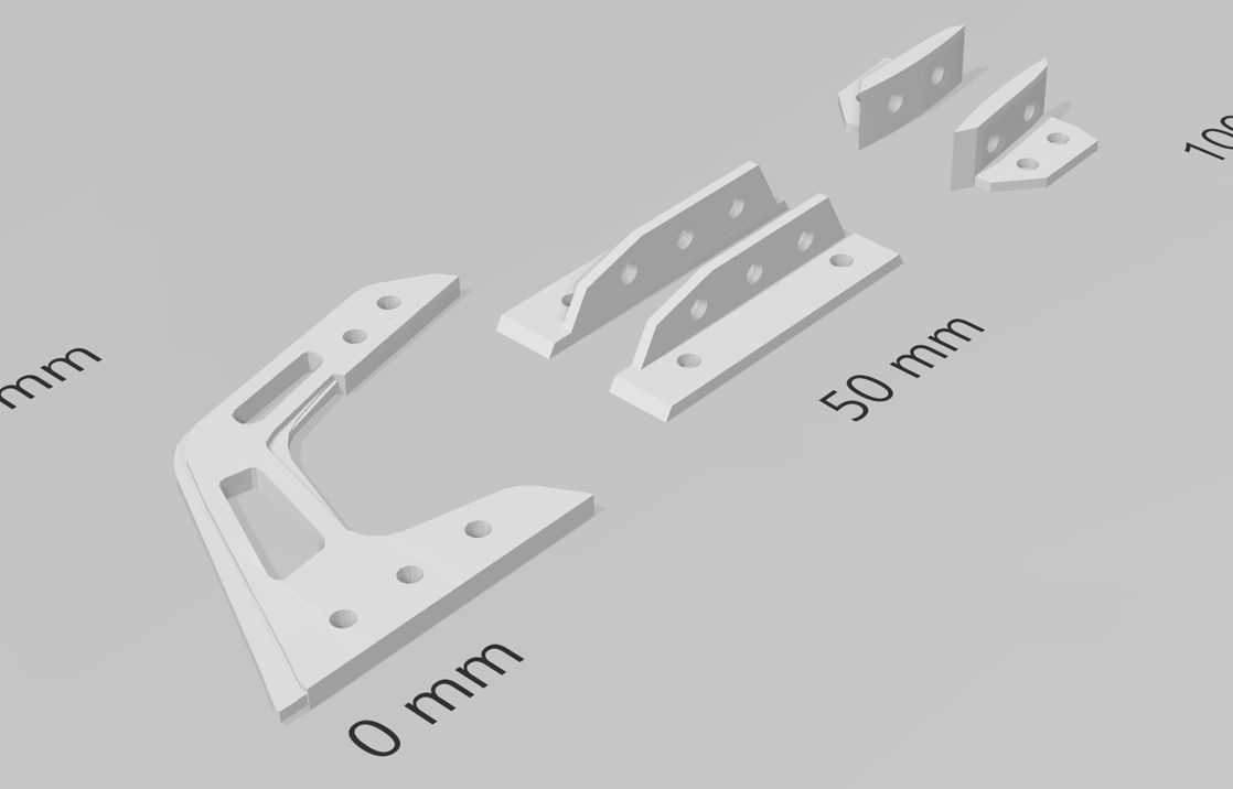 Swan neck wing for RC 3D model 3D printable | CGTrader