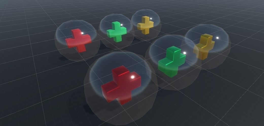 3D model Low-Poly Health Sphere Health Item Aid kit Collection VR / AR ...